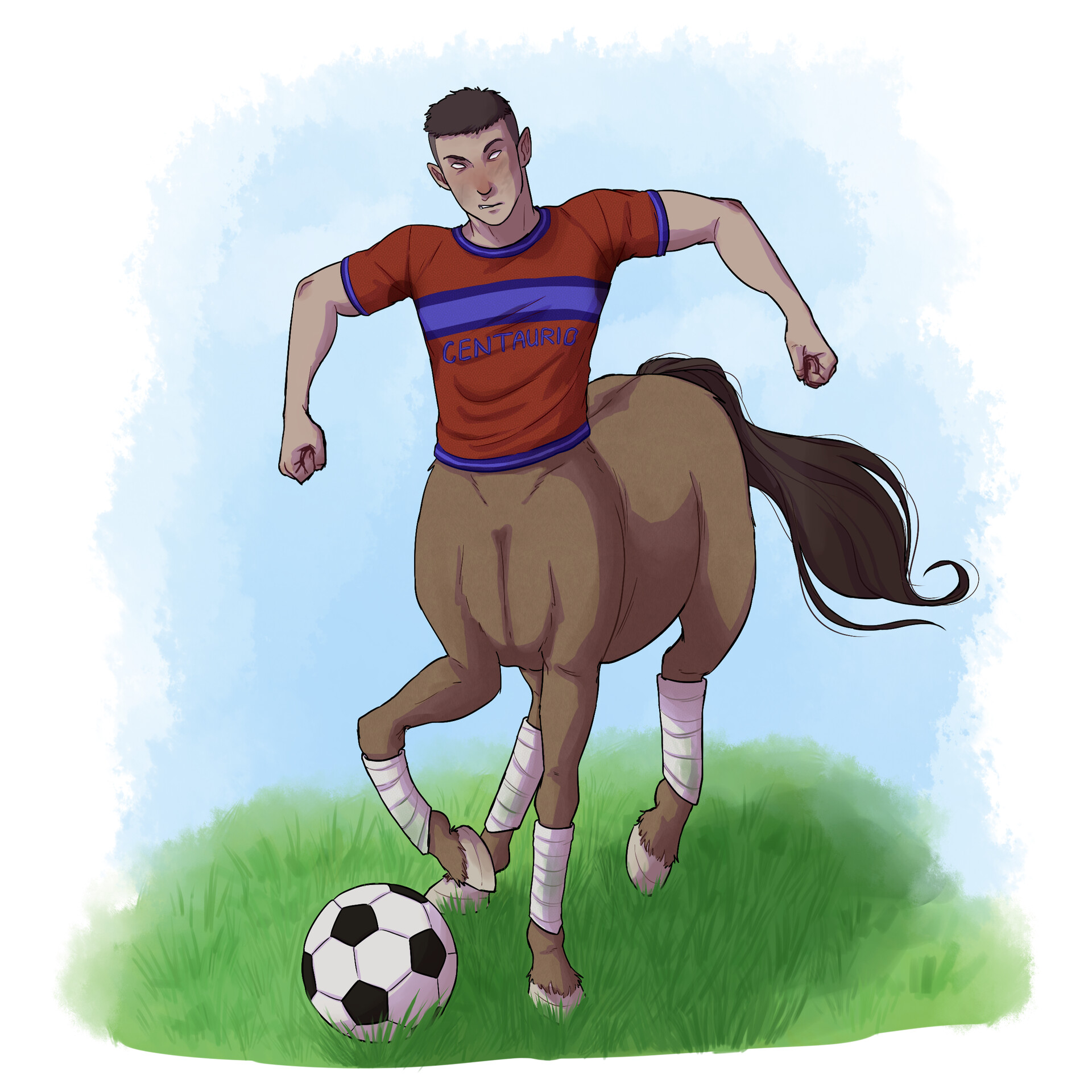 ArtStation - Centaur soccer