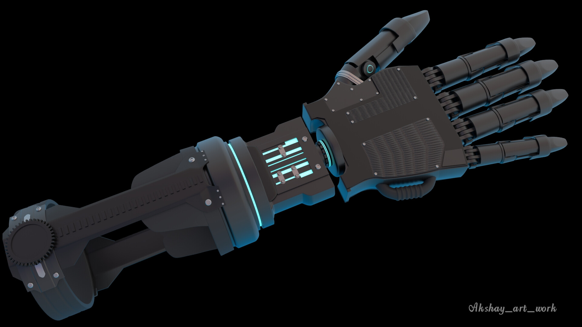 ArtStation - Robot Hand | Modelled in Maya