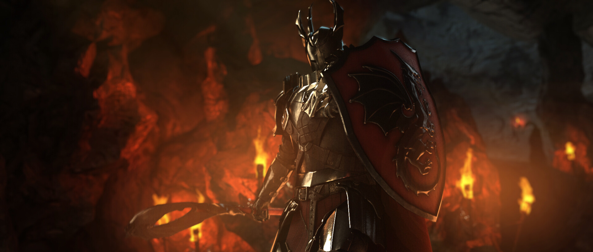 ArtStation - Black knight in the cave