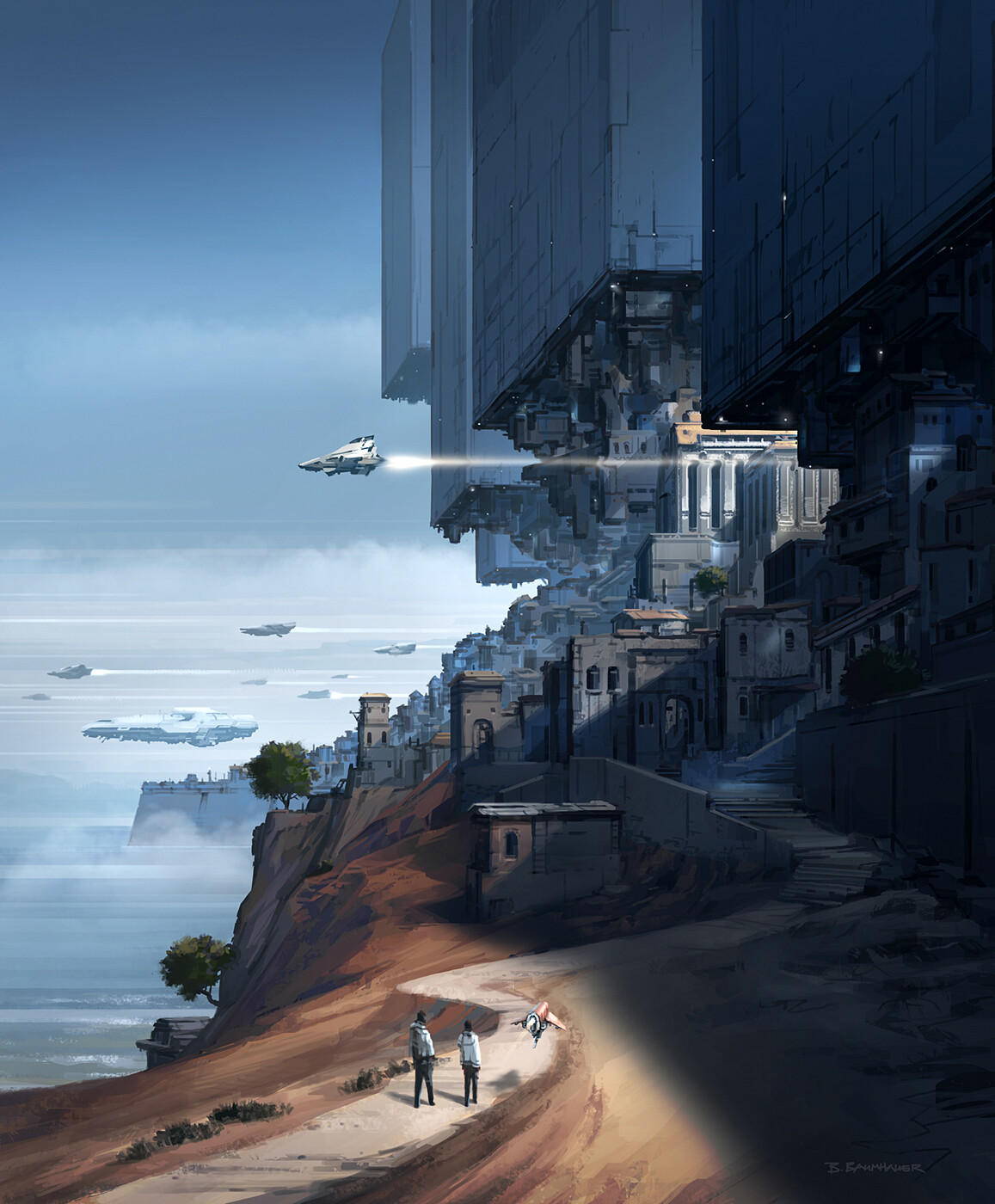 ArtStation - coast town station