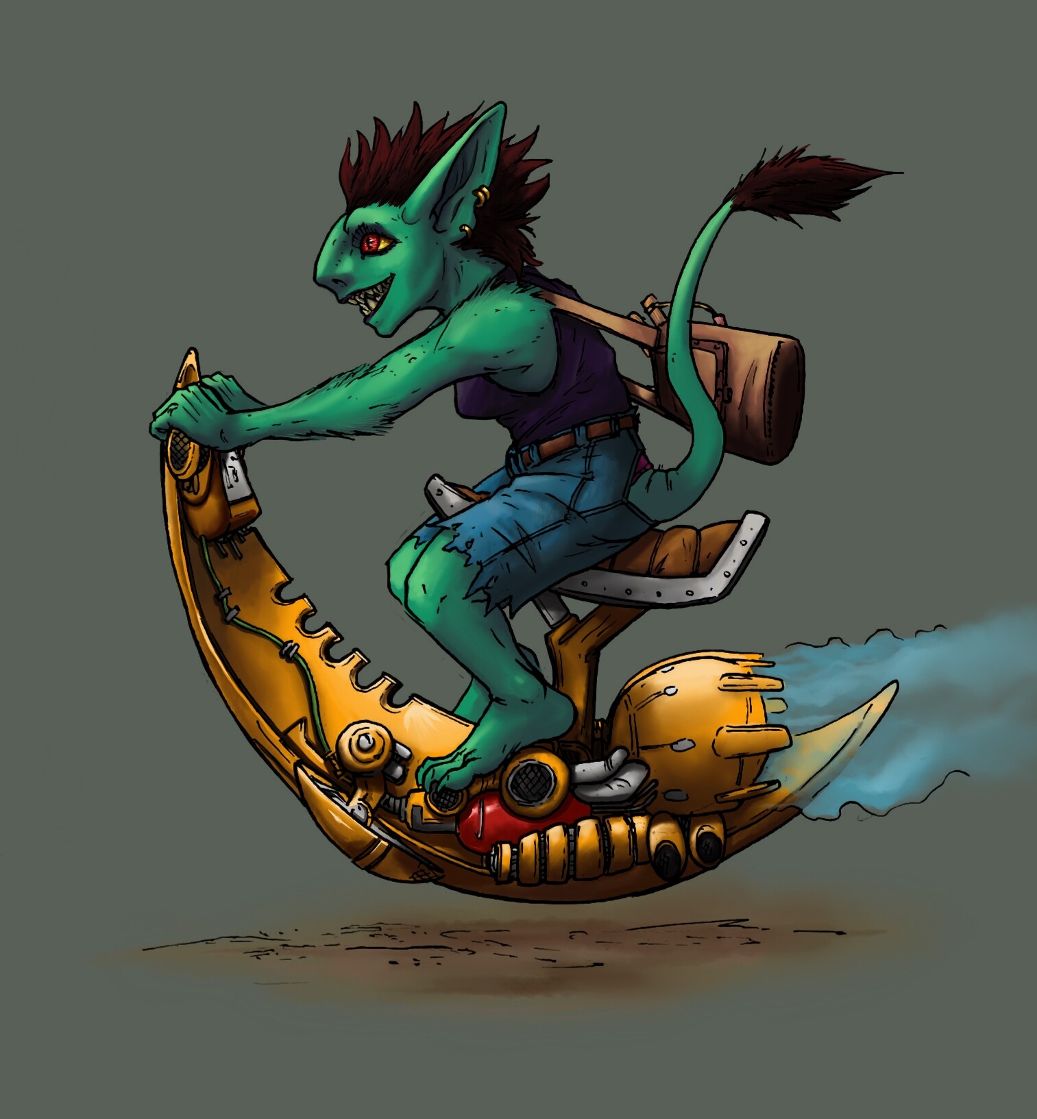 ArtStation - Goblin Racer Girl