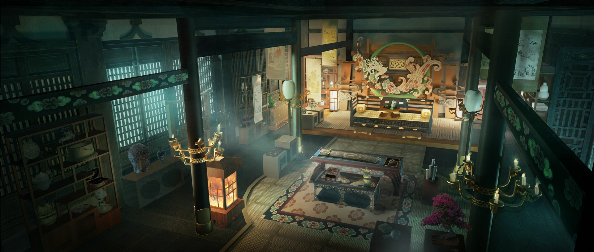 ArtStation - Room in traditional Chinese style