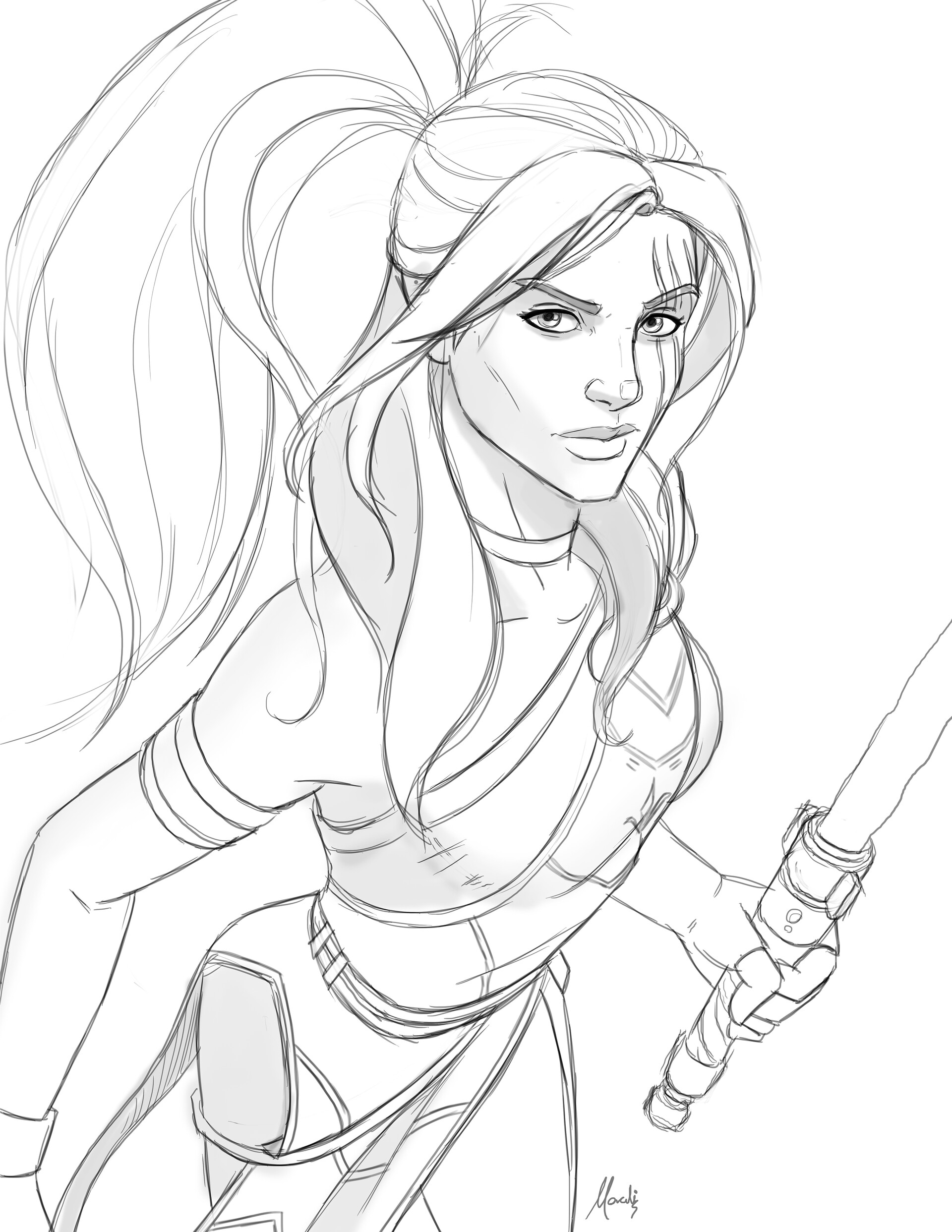 female jedi star wars coloring pages