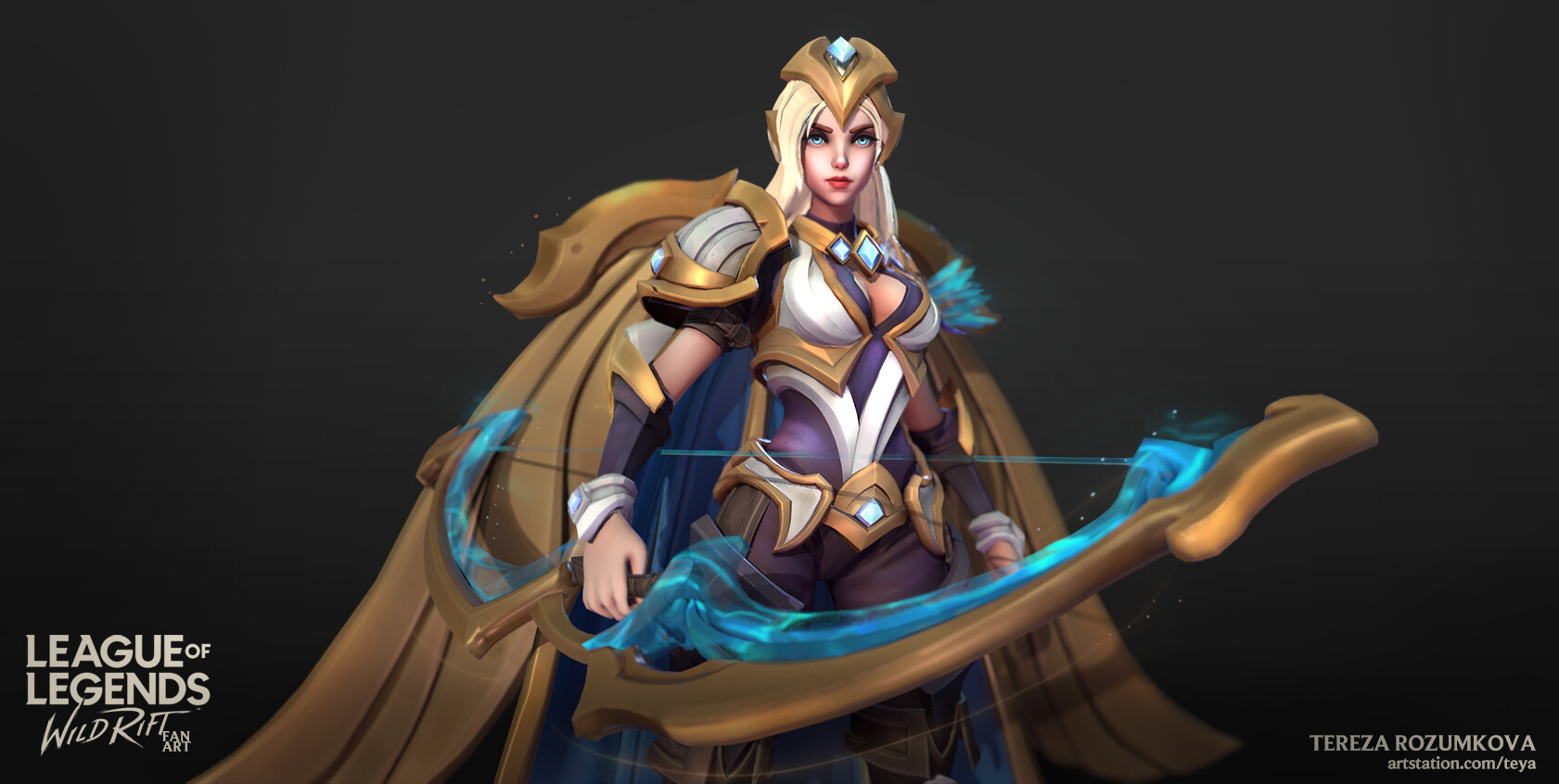 Tereza Rozumkova - Championship Ashe - Wild Rift Fanart