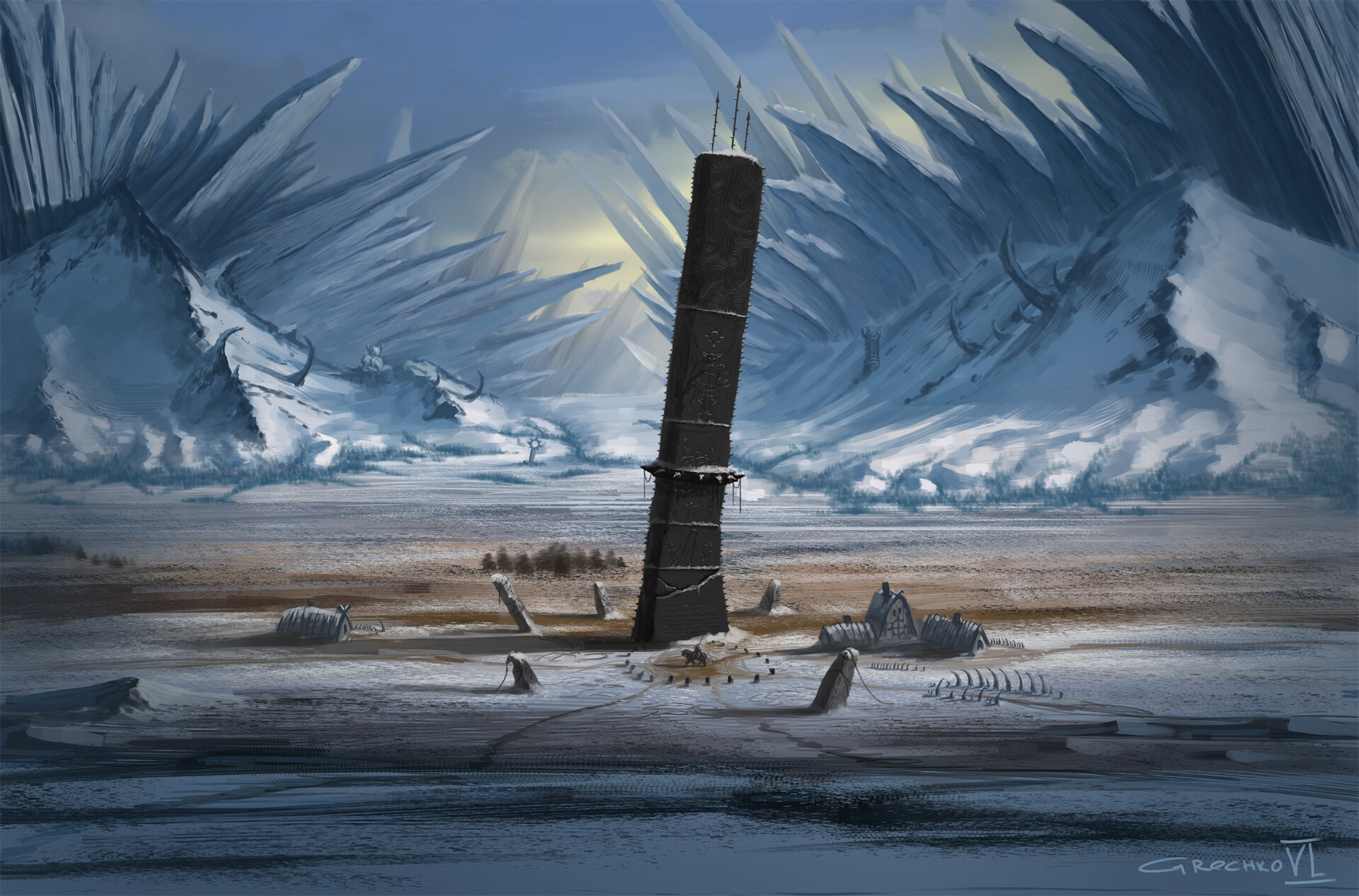 ArtStation - Warhammer FB monolith of hrothrax