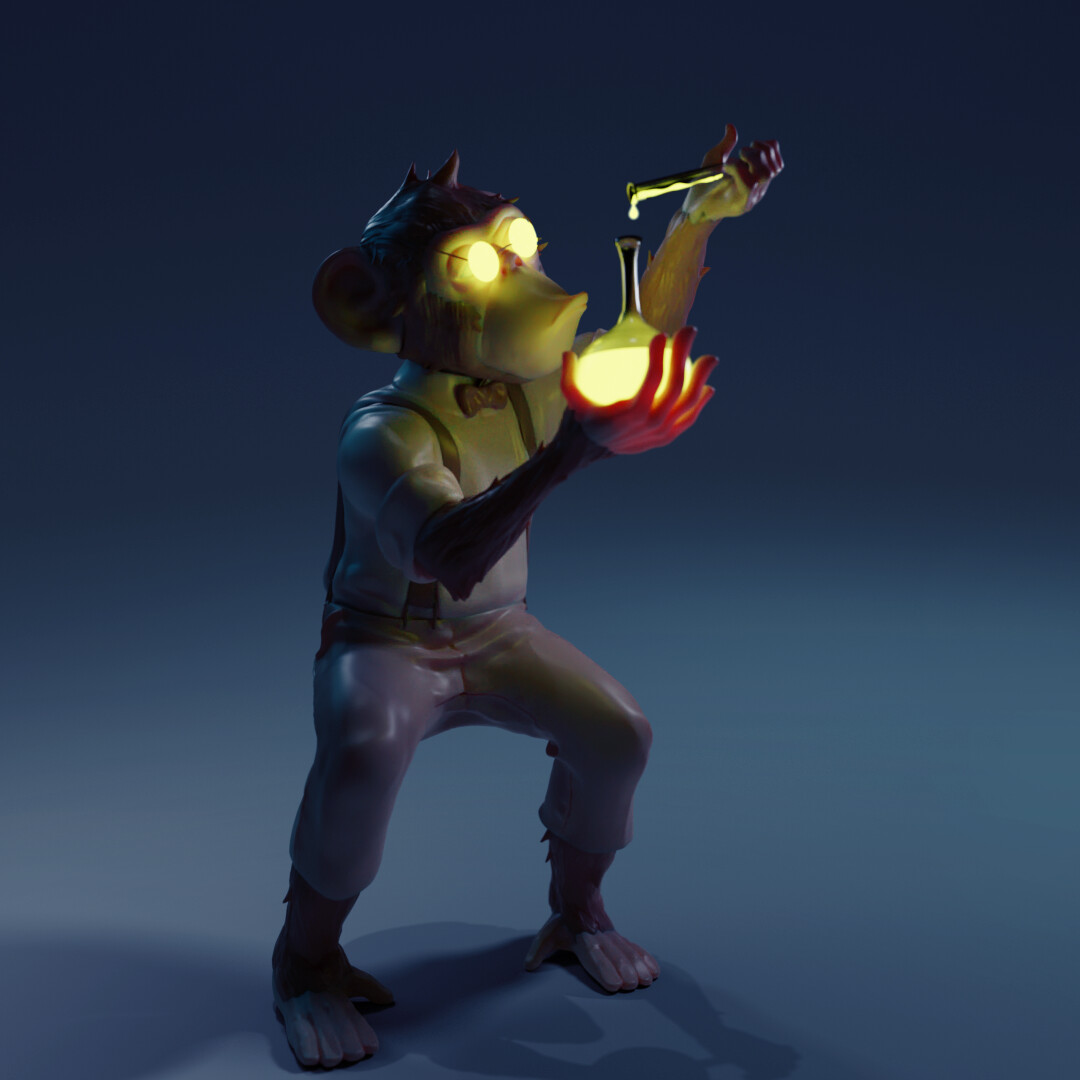 ArtStation - Chimpanzee Study