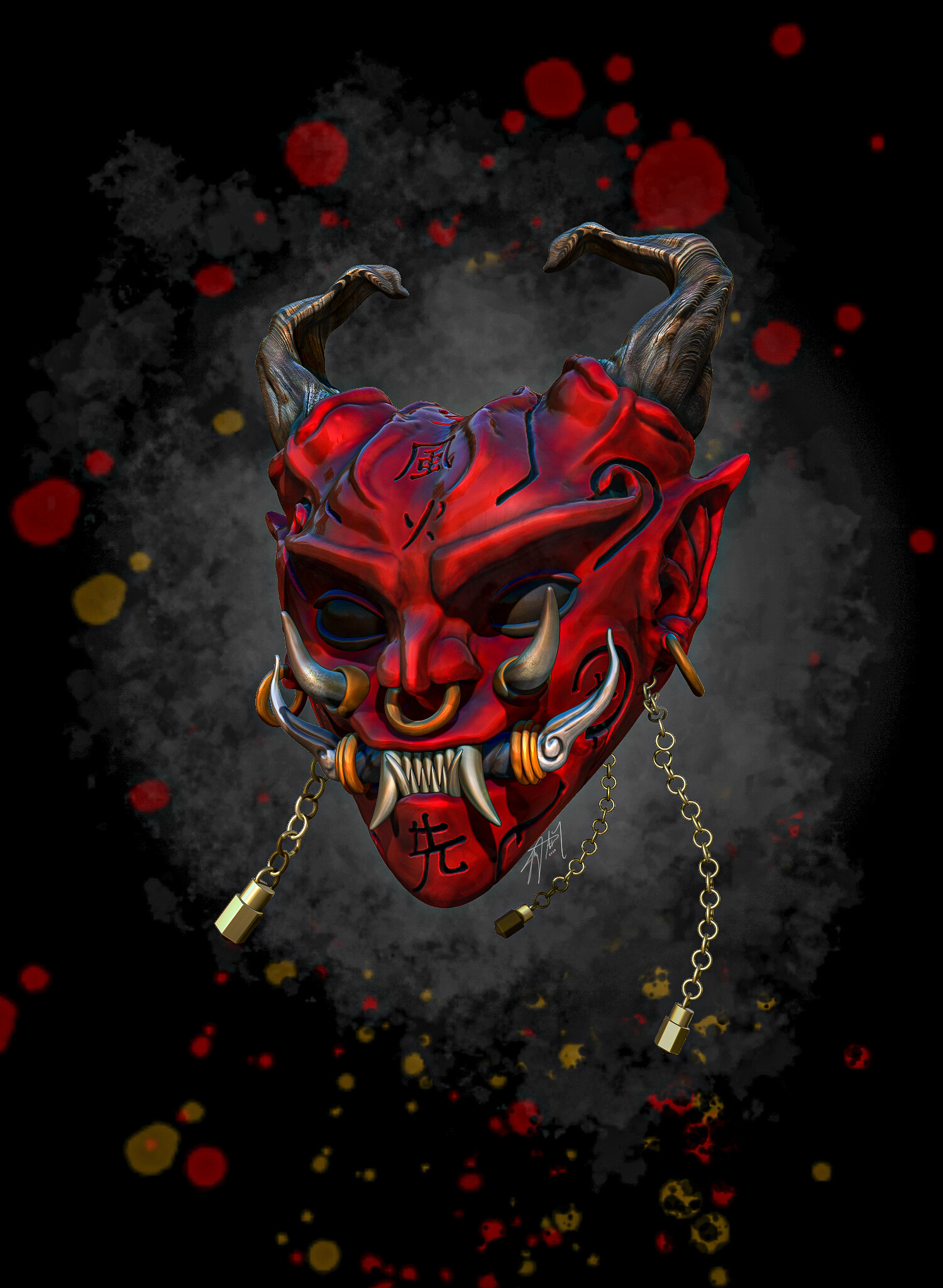 ArtStation - Red Phantom Mask