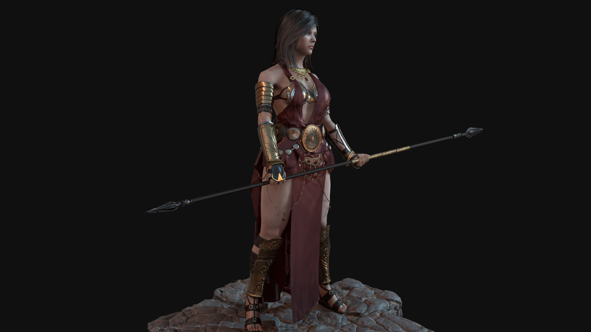 Alex Sengsoury Athena Greek Goddess Marmoset