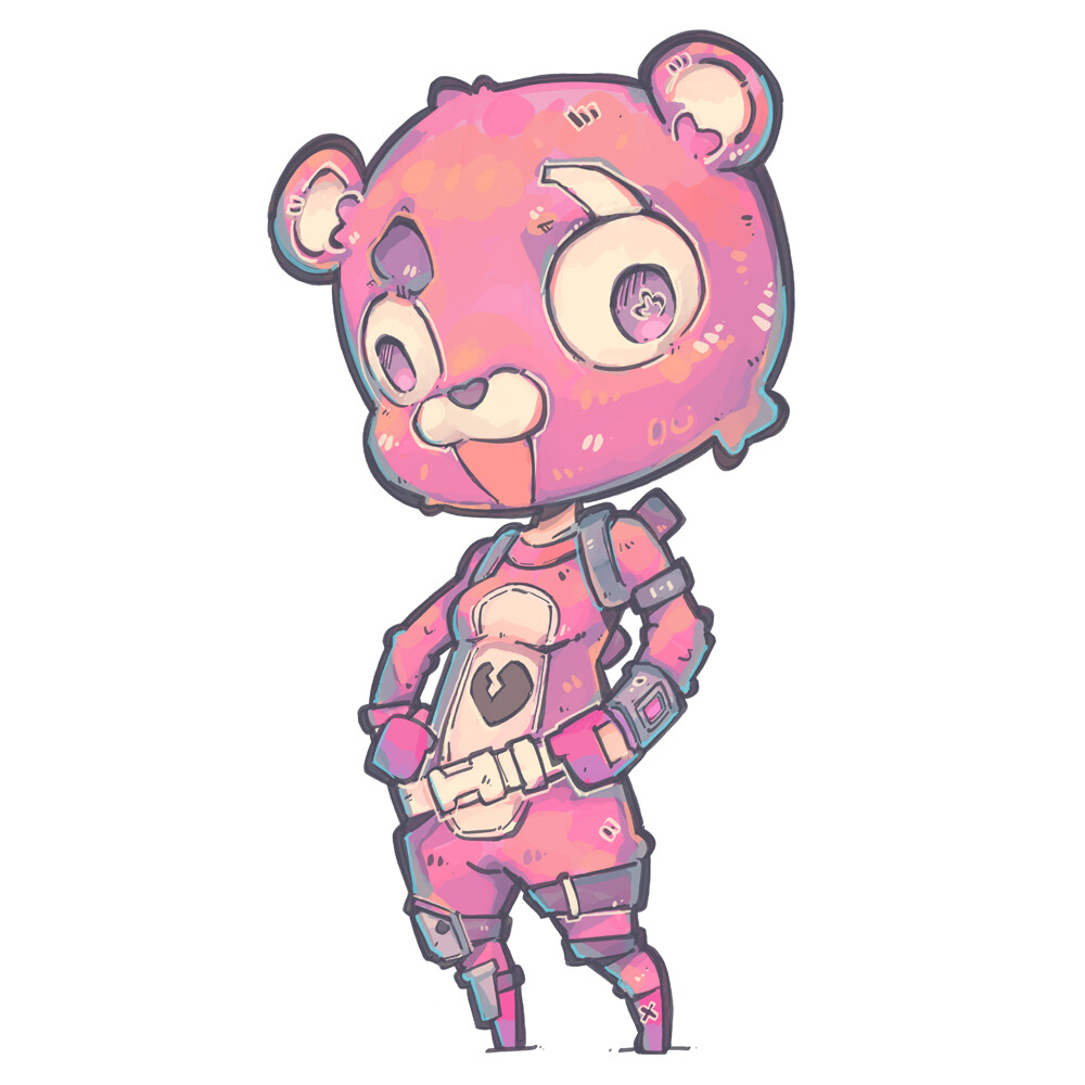 how to draw cuddle bear team leader