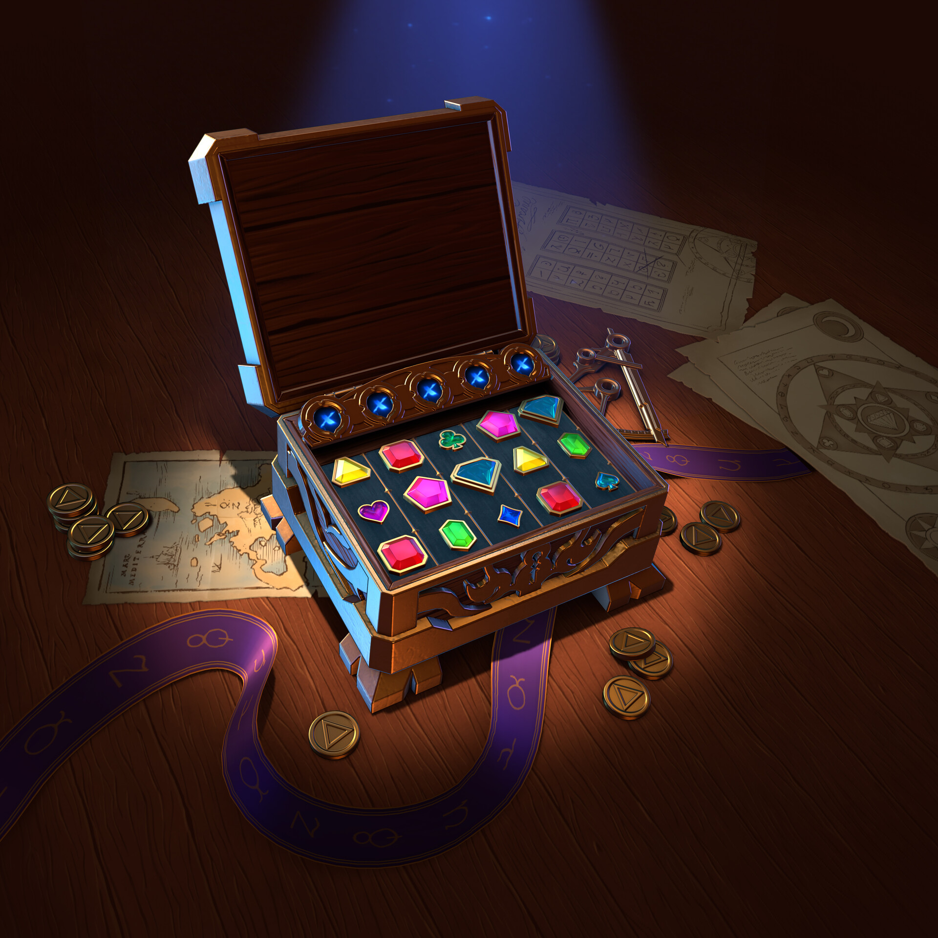 QUICKSPIN - Arcane Gems Symbols