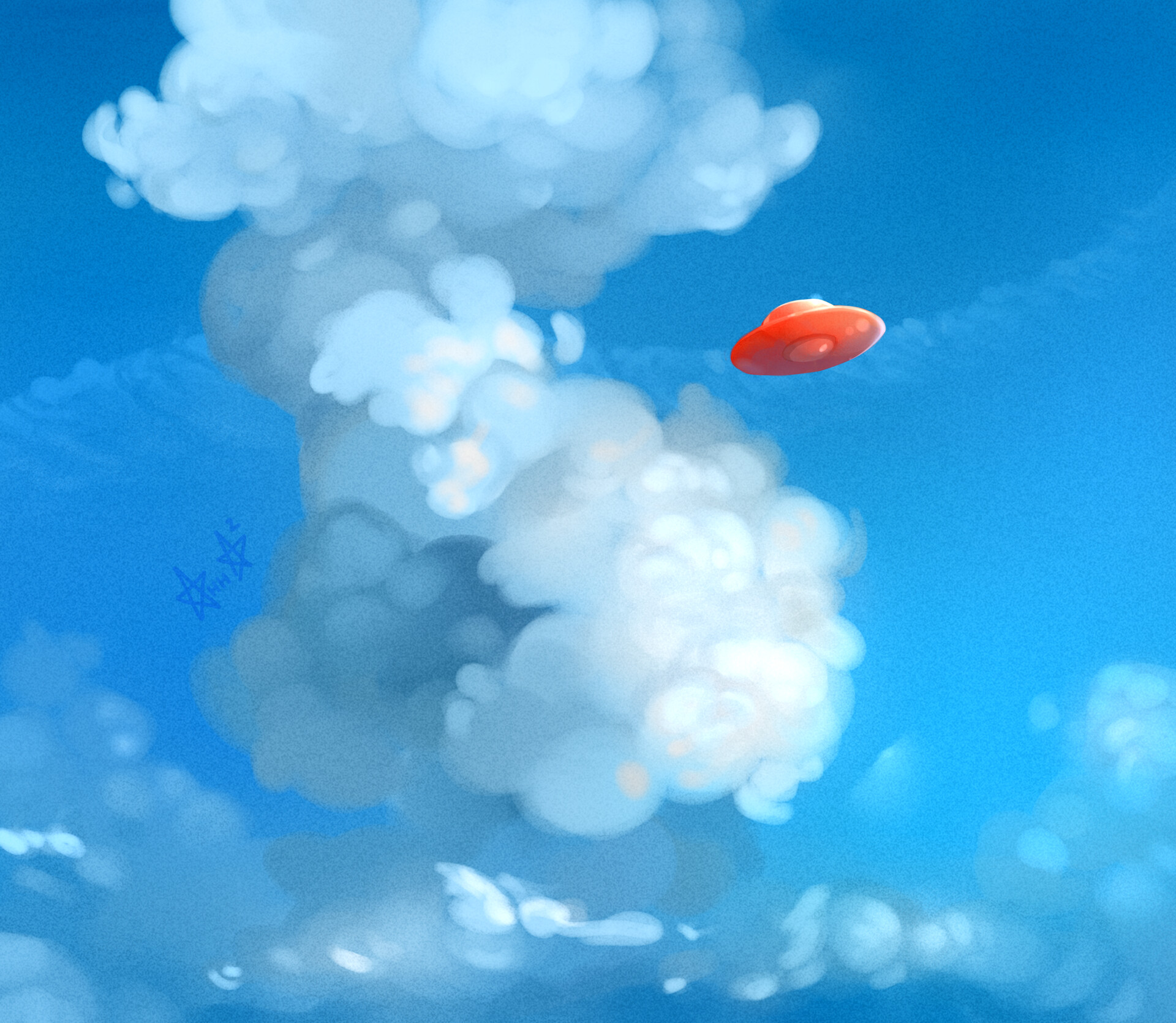 ArtStation - Little red UFO