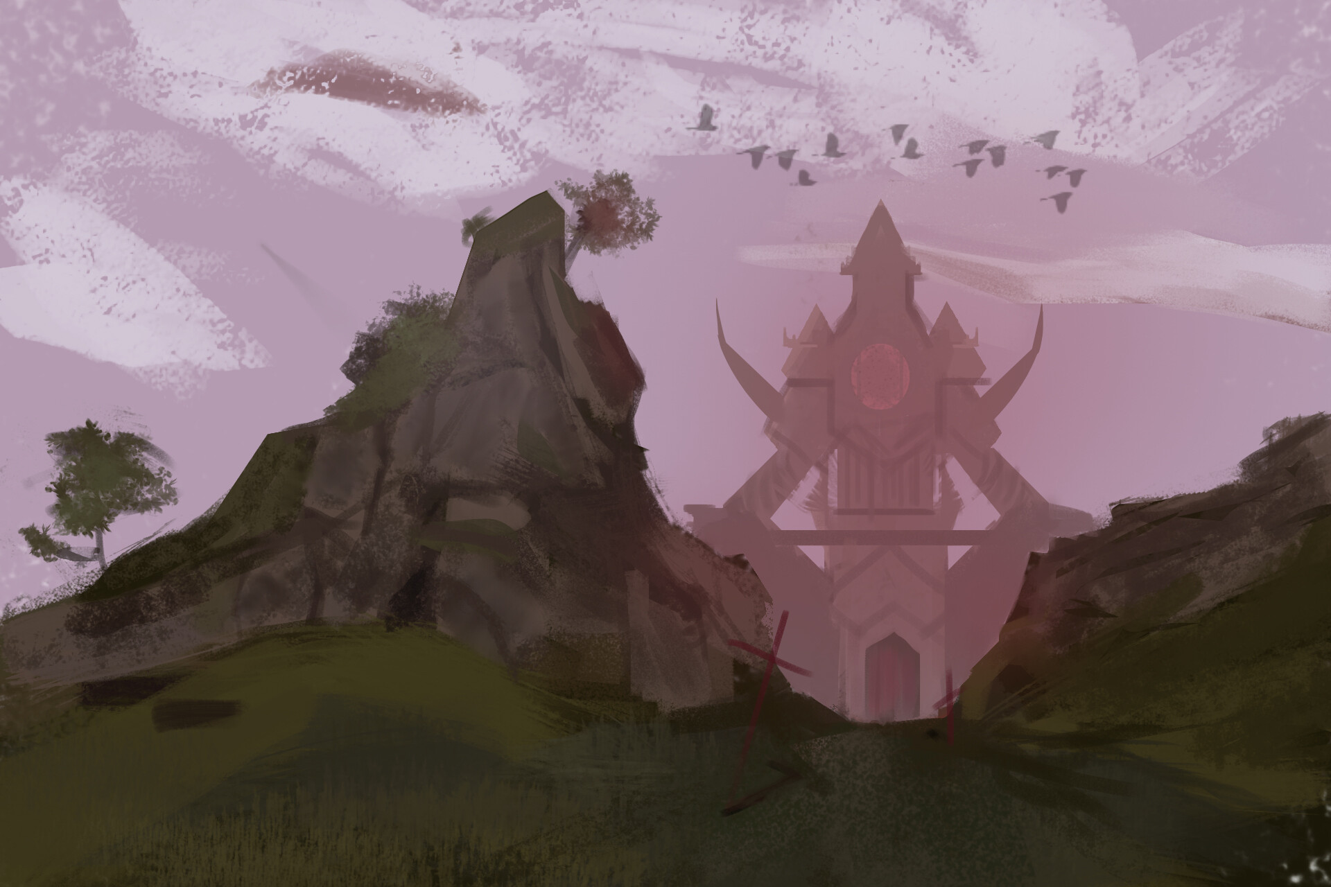 ArtStation - Cursed Castle d&d