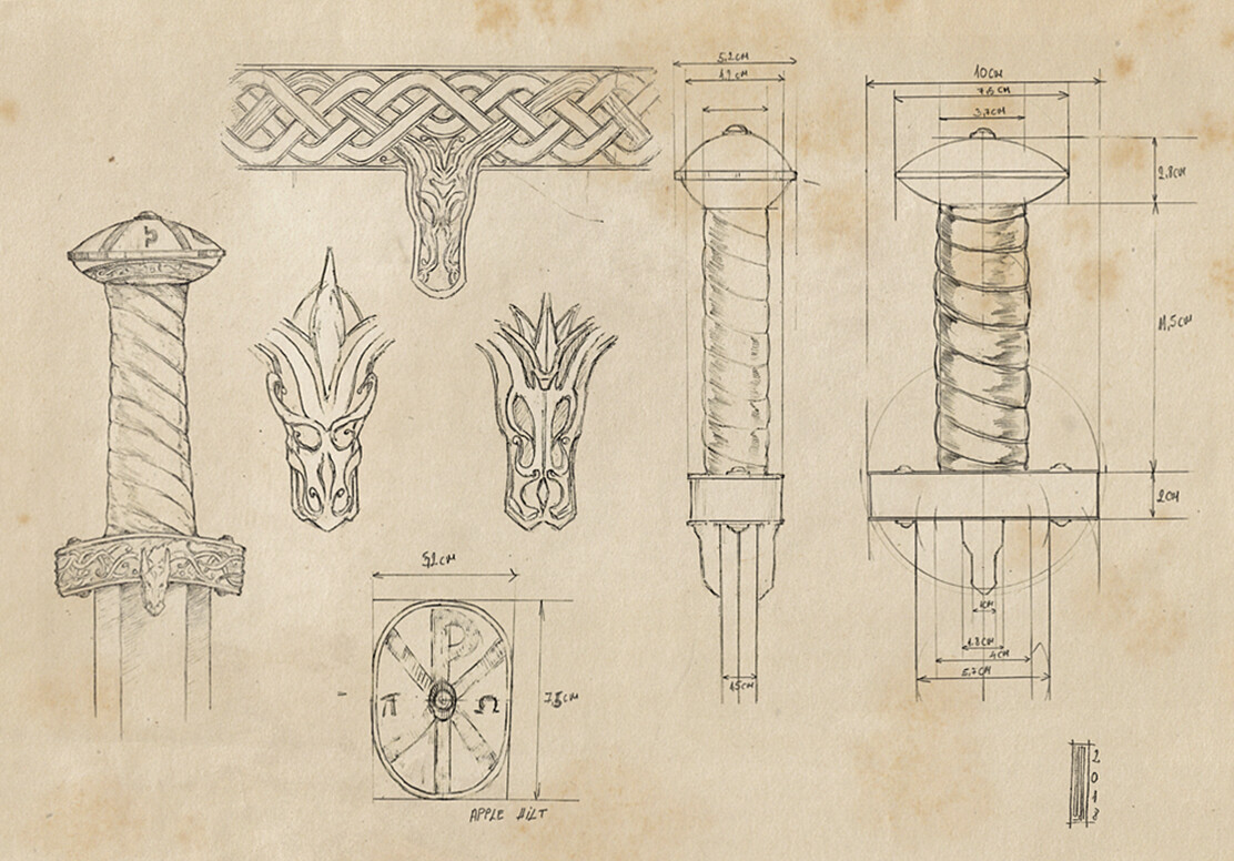 ArtStation - Excalibur - from my sketch design to physical form by ...