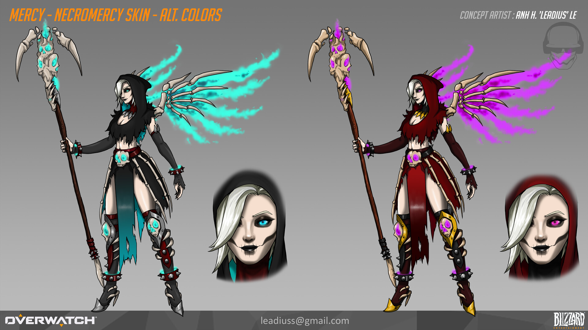 Leadius - Overwatch - Mercy 'Nercomercy' Fan-skin