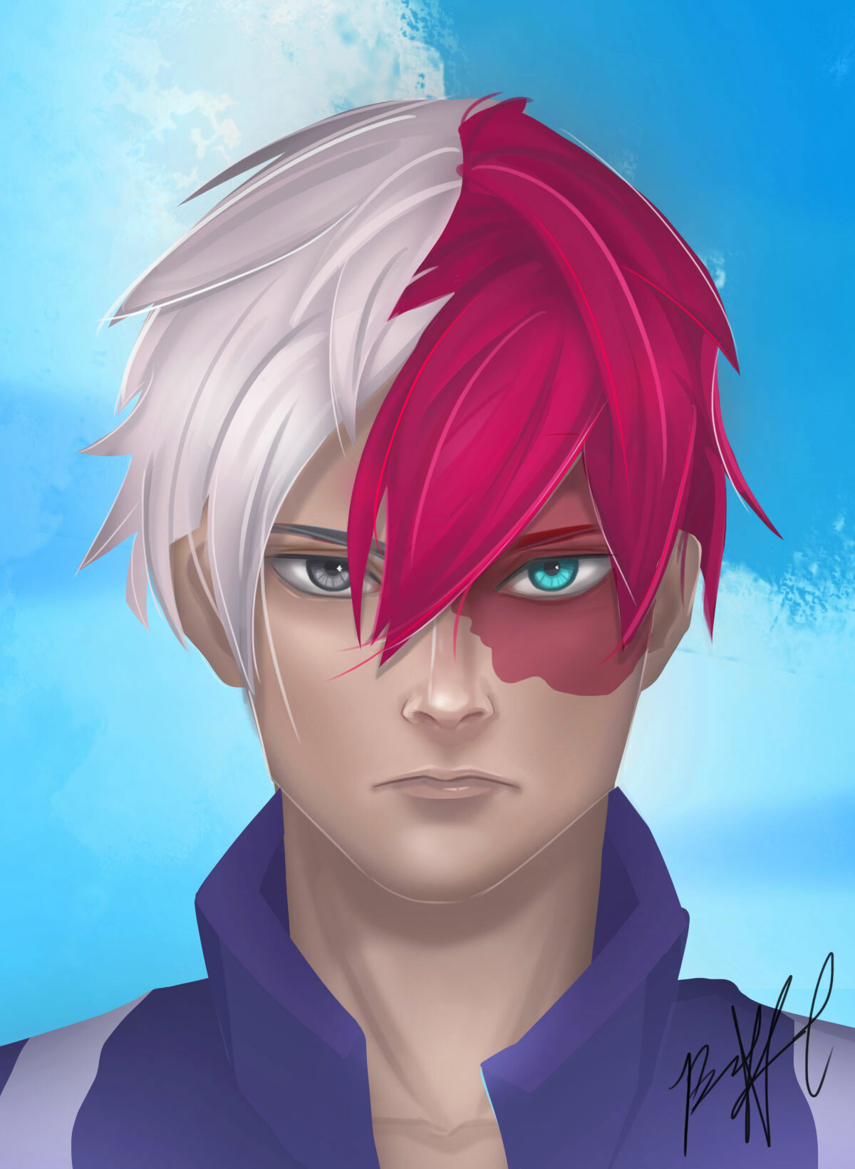 ArtStation - Todoroki Portrait