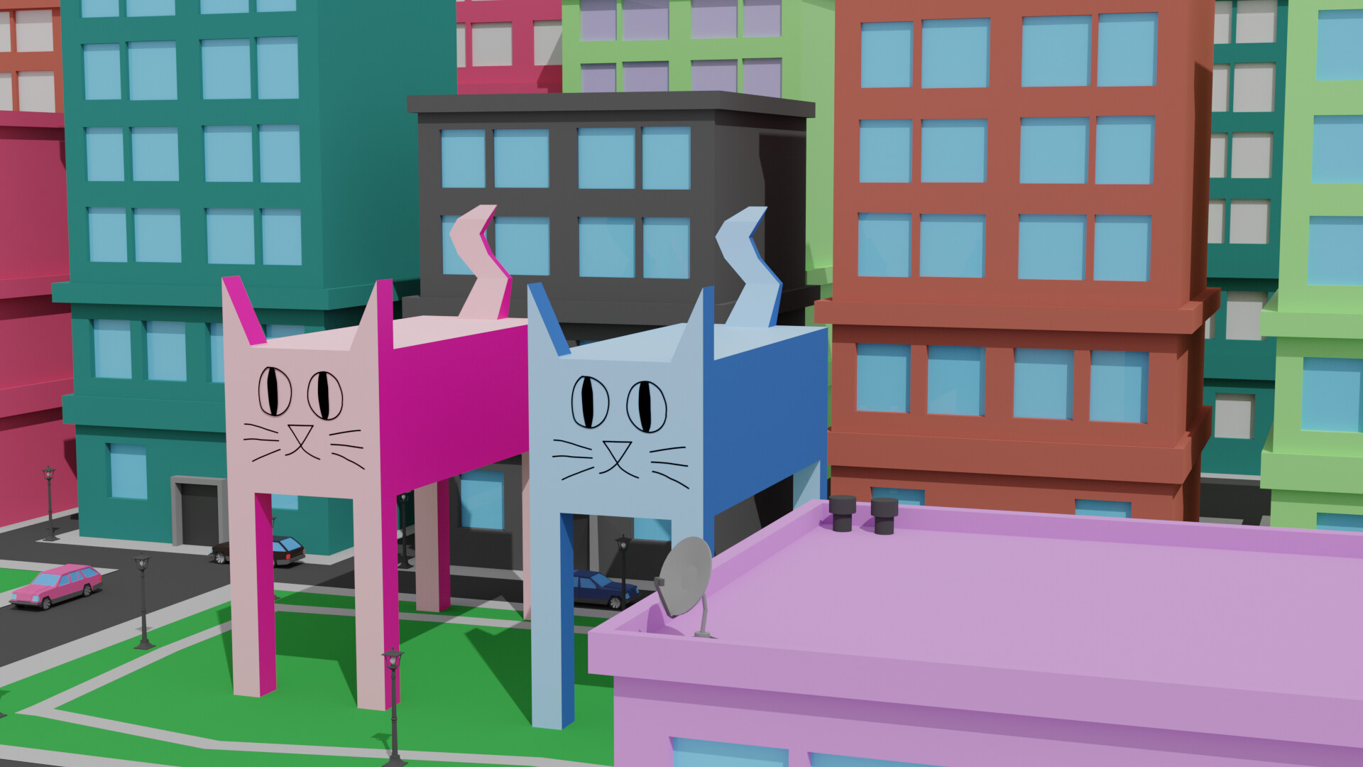 ArtStation - Fraidycat: Cat City