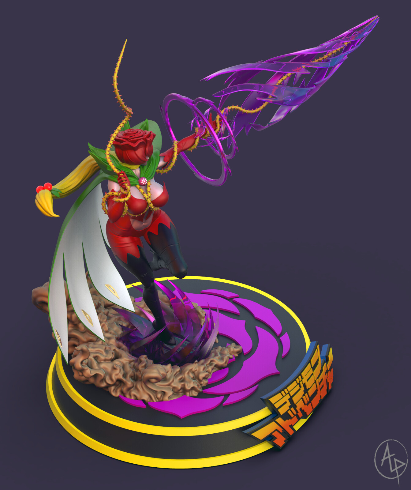 andres lp - Rosemon - (ロゼモン) - FanArt - Digimon - (デジモン)