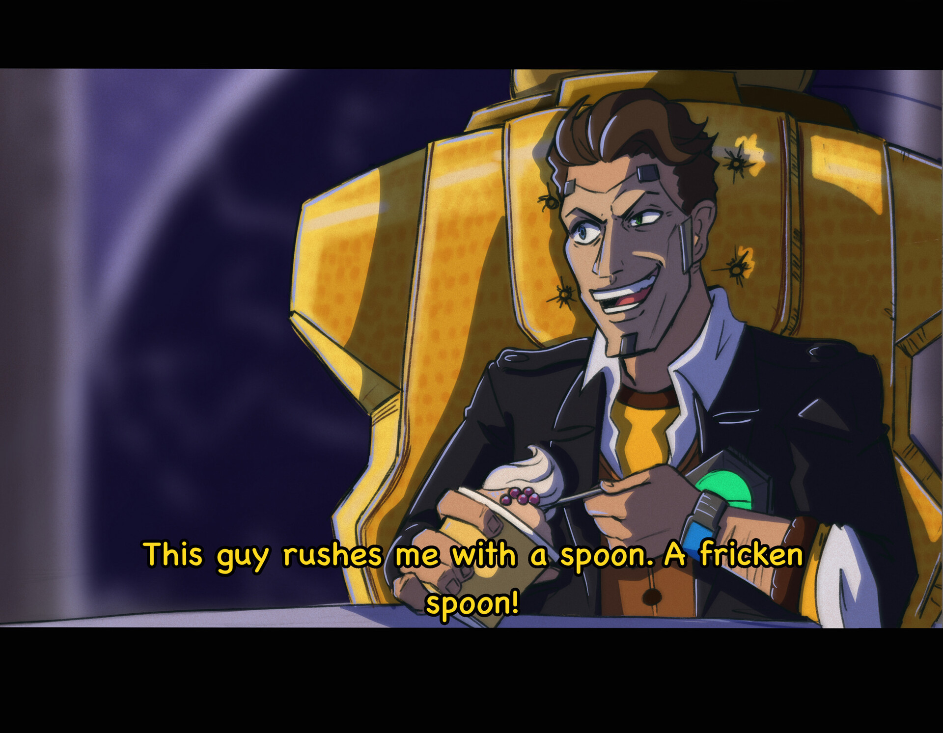 handsome jack strangling