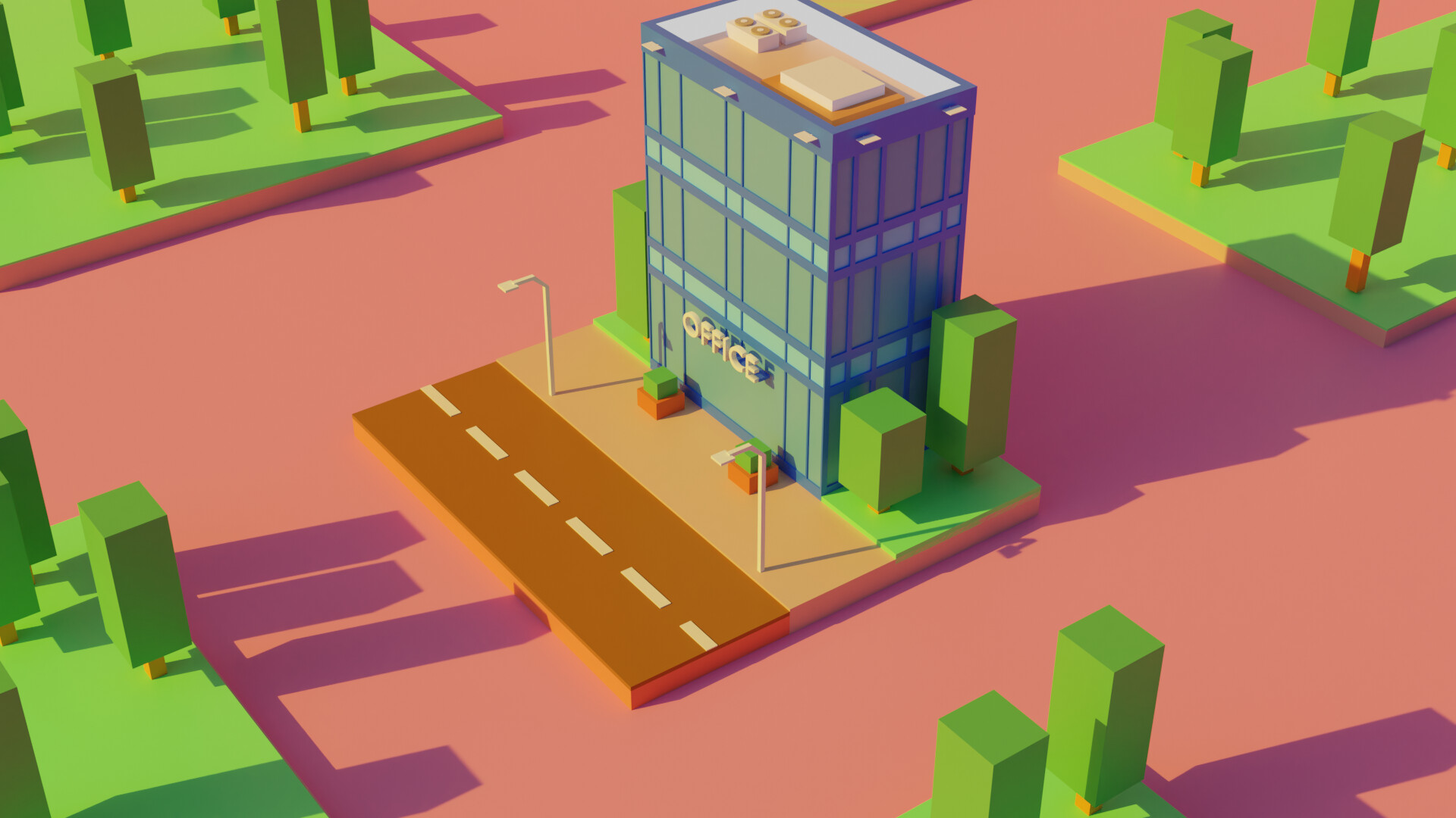 ArtStation - Low Poly Building