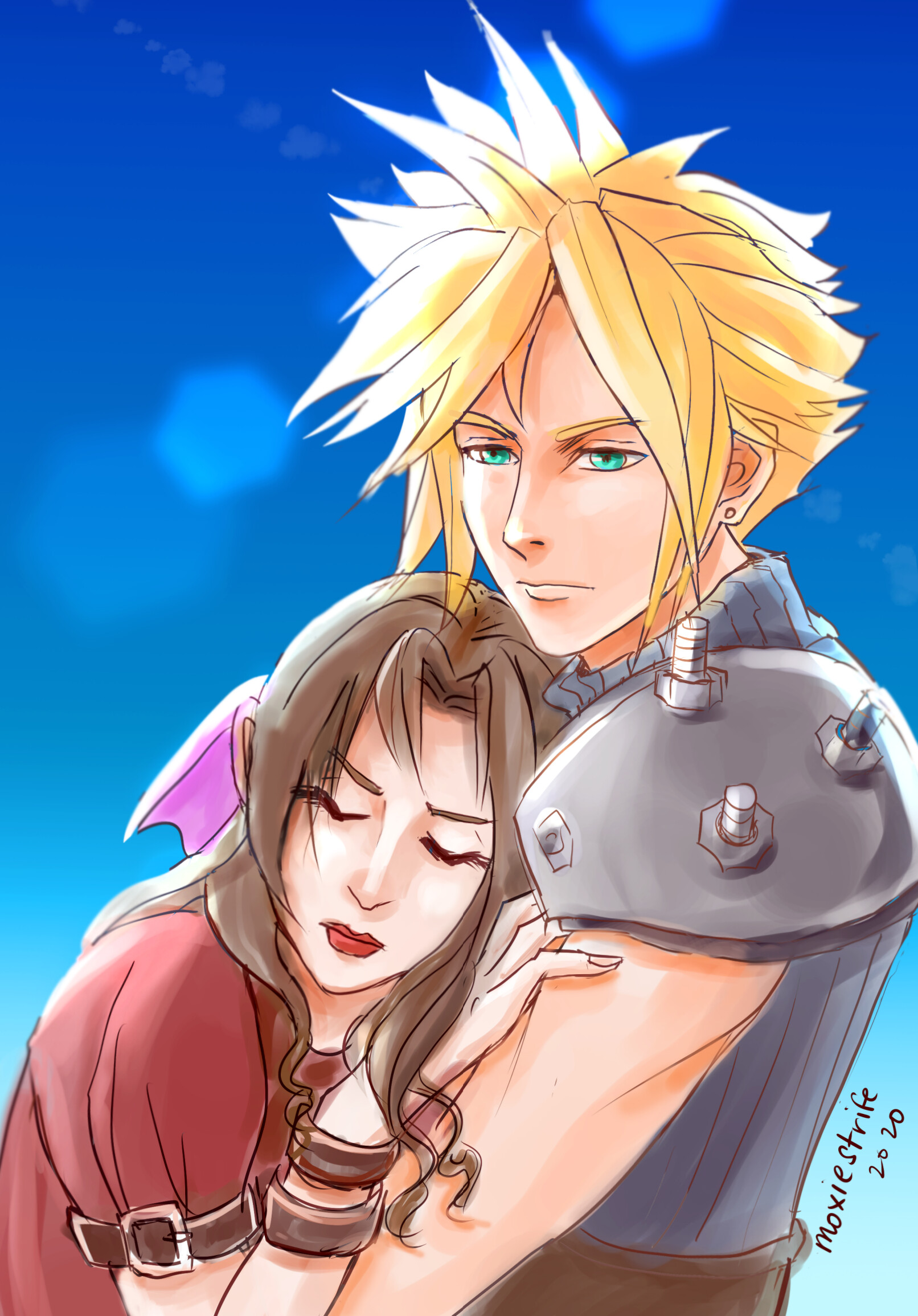 ArtStation - Cloud x Aerith Fanart