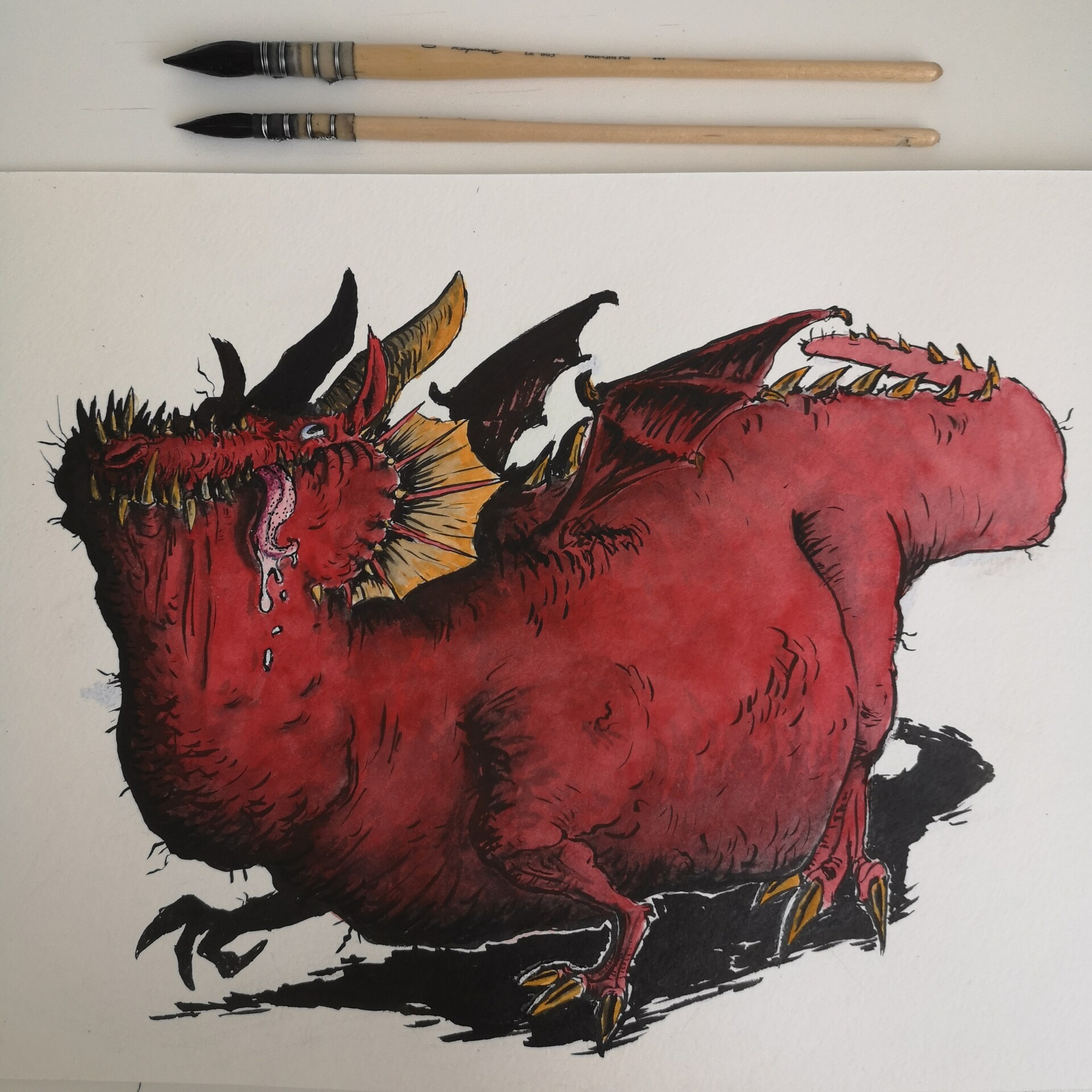 ArtStation - Red dragon