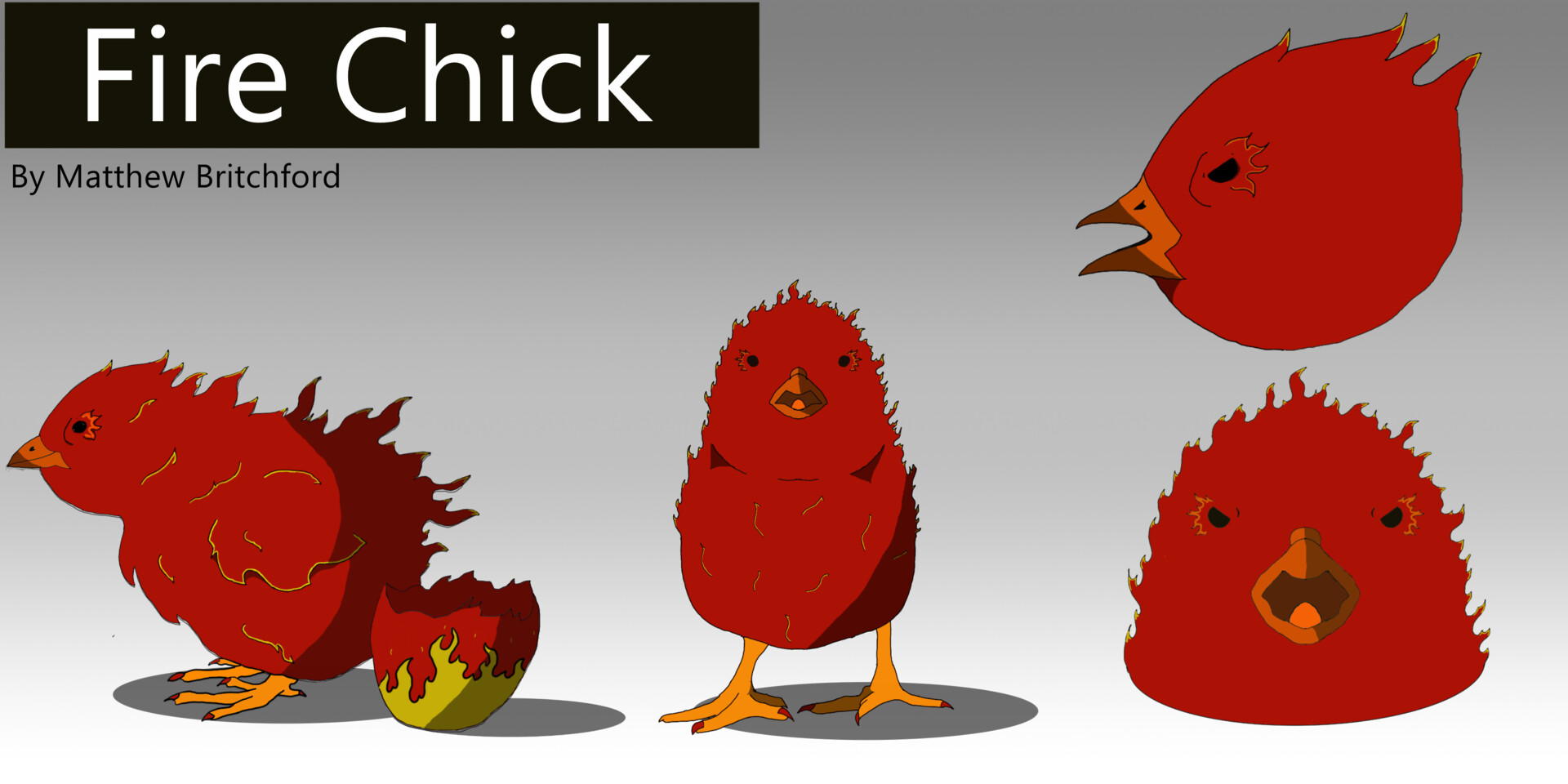 ArtStation - Fire Chick