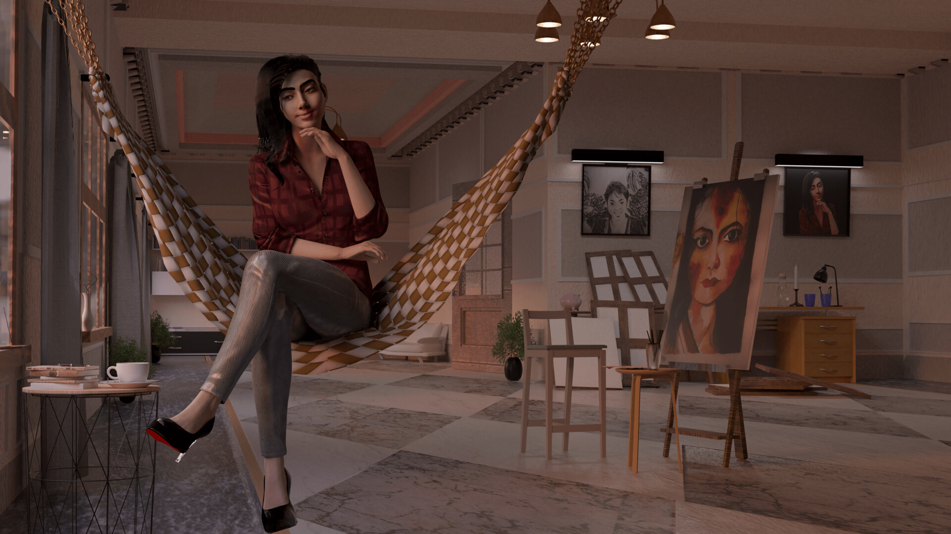 Sayak Banerjee - Room of a painter girl