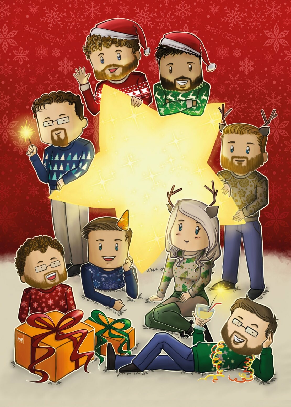 ArtStation - Christmas card for a company • 2016