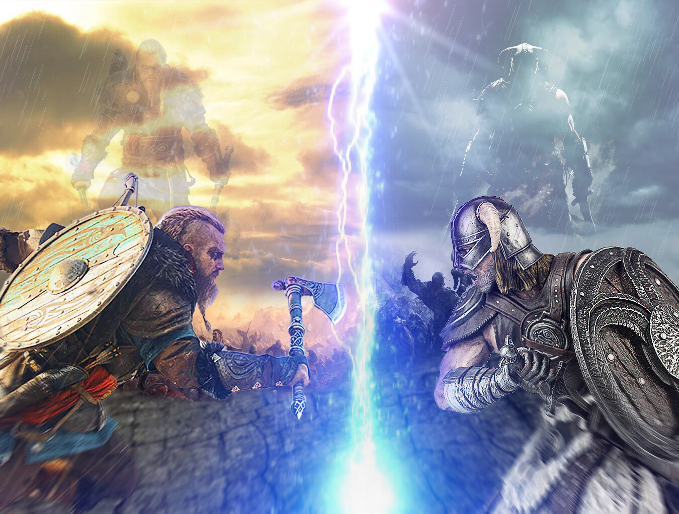 ArtStation - VIKING VS DOVAHKINN