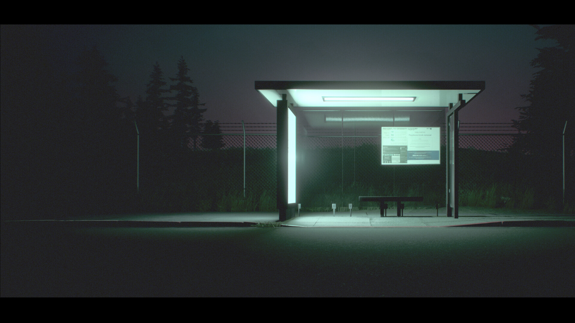 ArtStation - Bus Stop