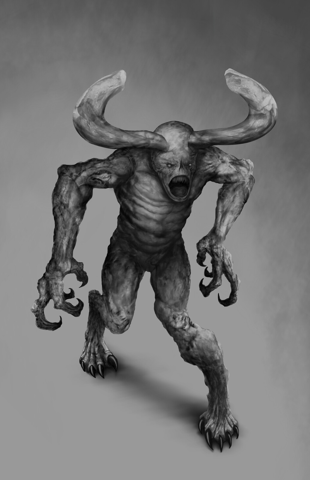 Gilberto G. Sánchez - Horned demon