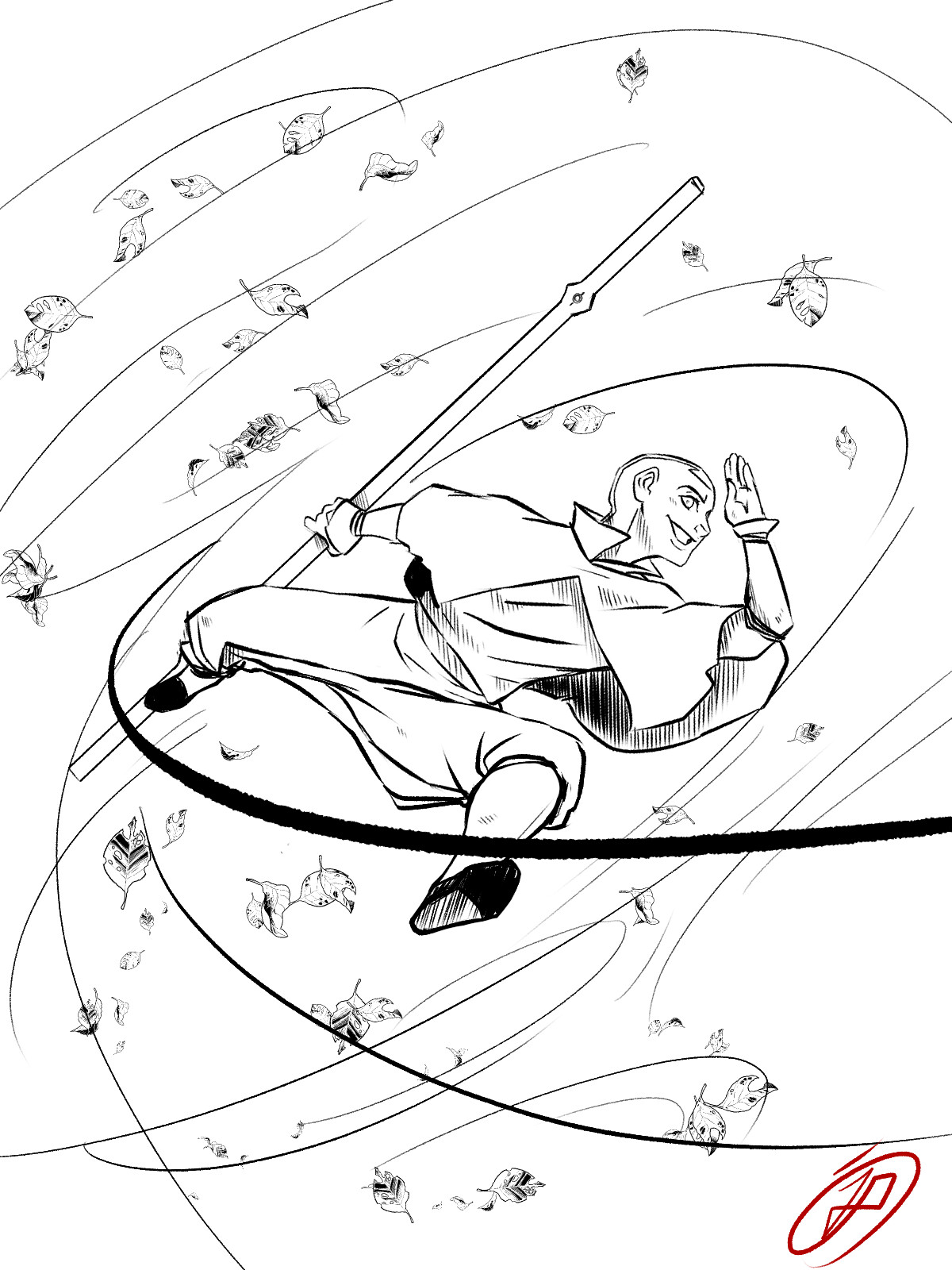 ArtStation - Aang commission