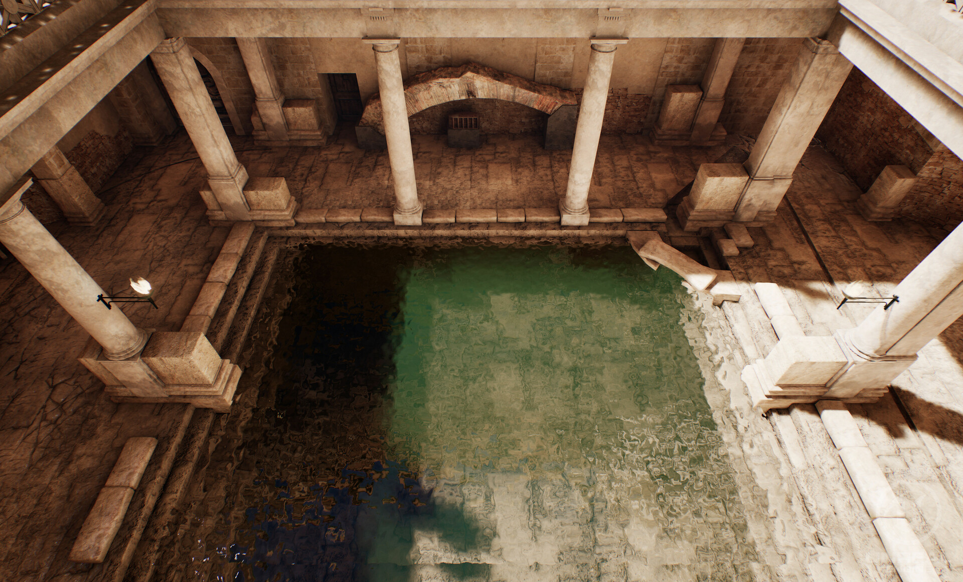 ArtStation - Roman Baths in Bath (United Kingdom) 4