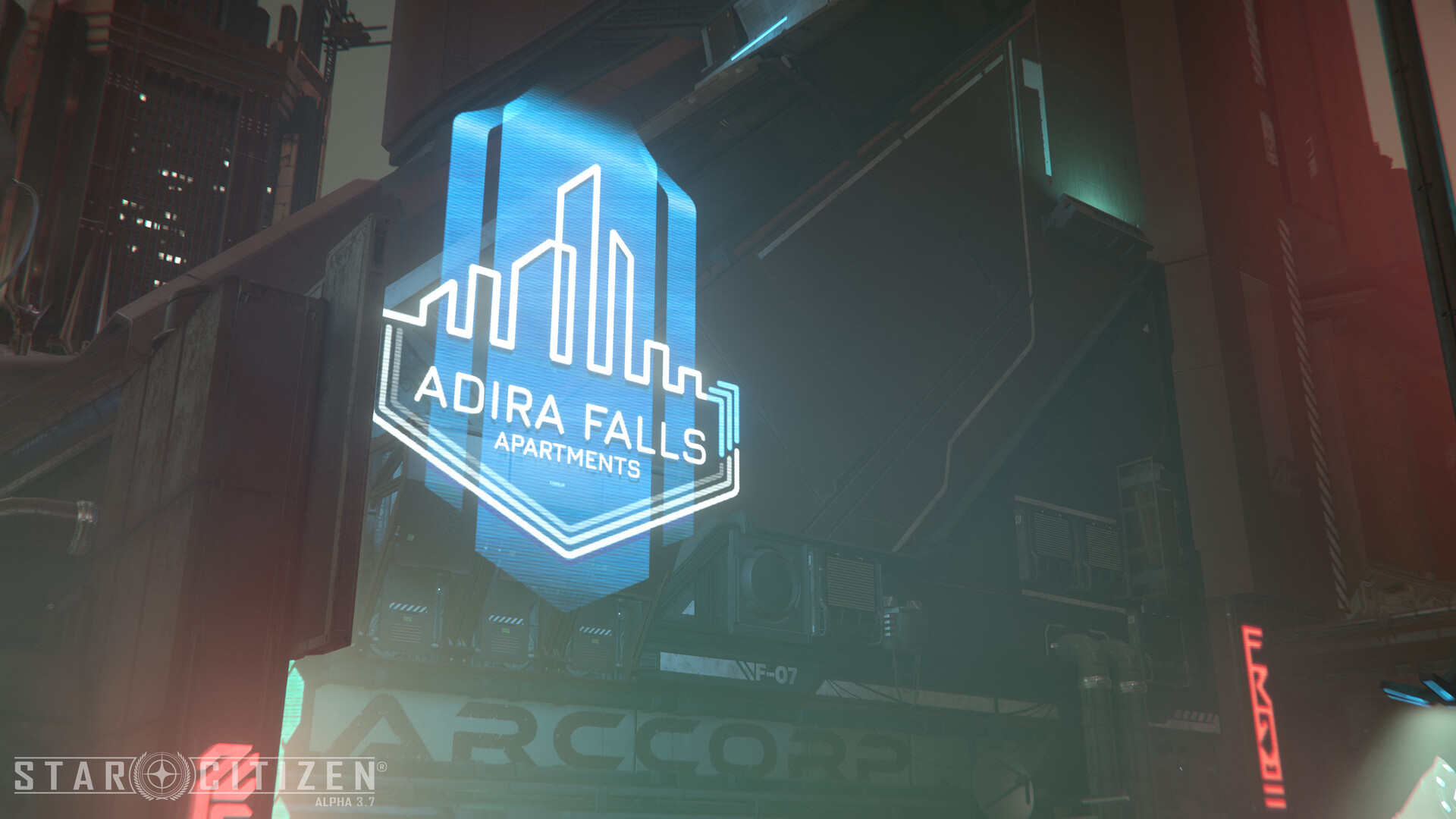 Tom Radford - Star Citizen: Area 18 - Hab Lobby Promenade & Exteriors