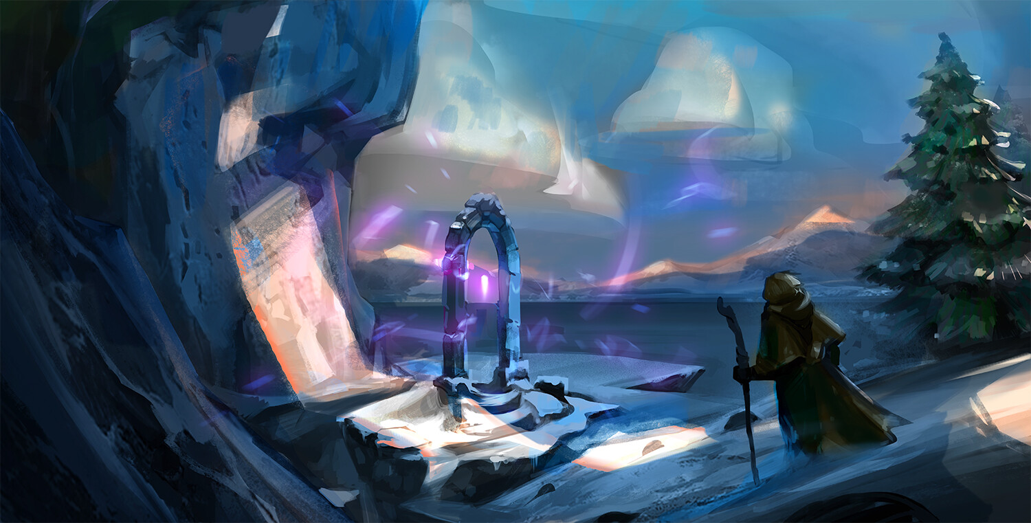 ArtStation - Winter scene