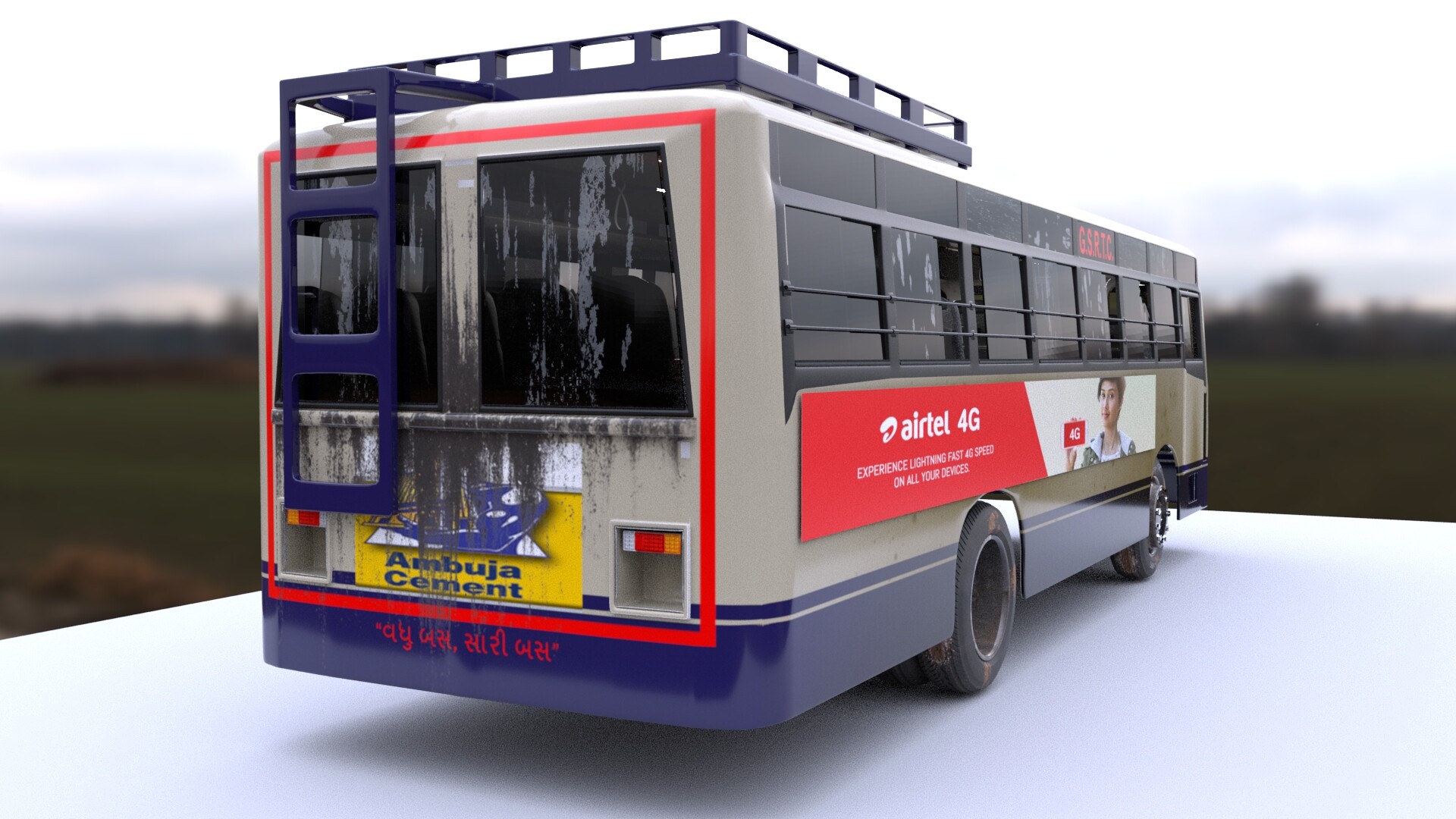 Nishit Vaishnav - Bus 3D Model