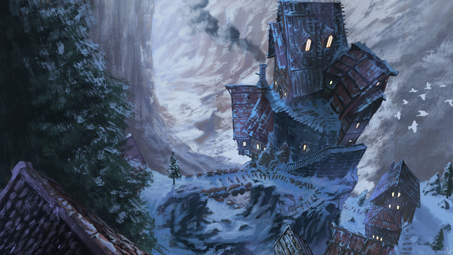 Guillermo Martínez - The Dwarf Village of Eistad