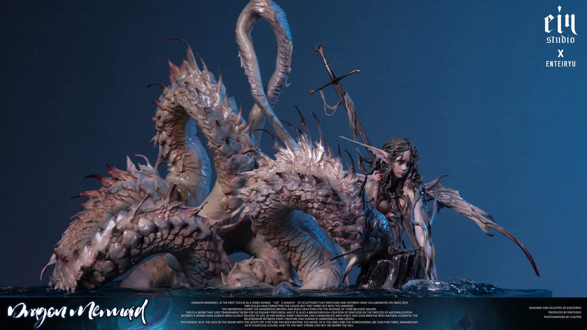 ArtStation - 《Dragon Mermaid》statue official photos