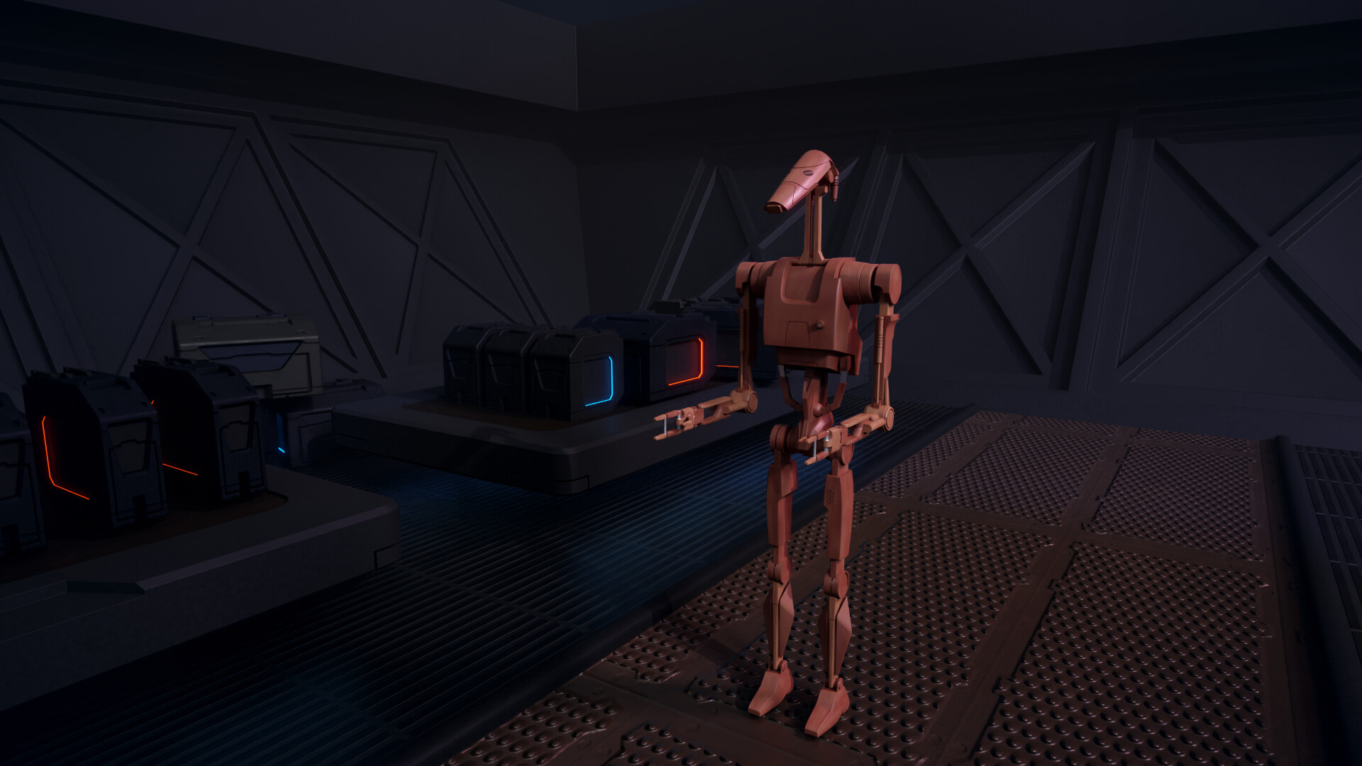 ArtStation - DROID B1 WIP