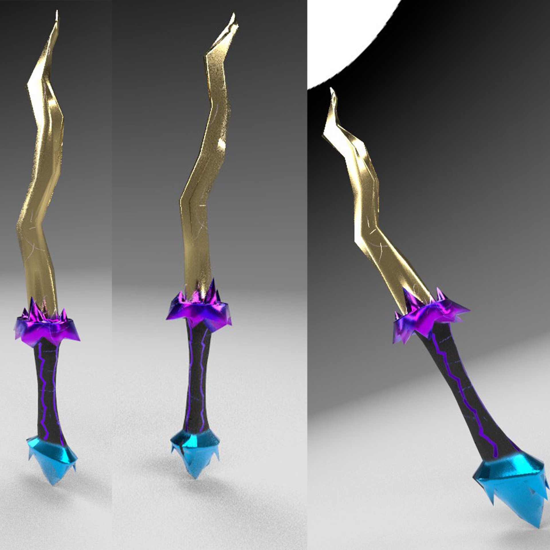 ArtStation - lightning sword 2.0 renders