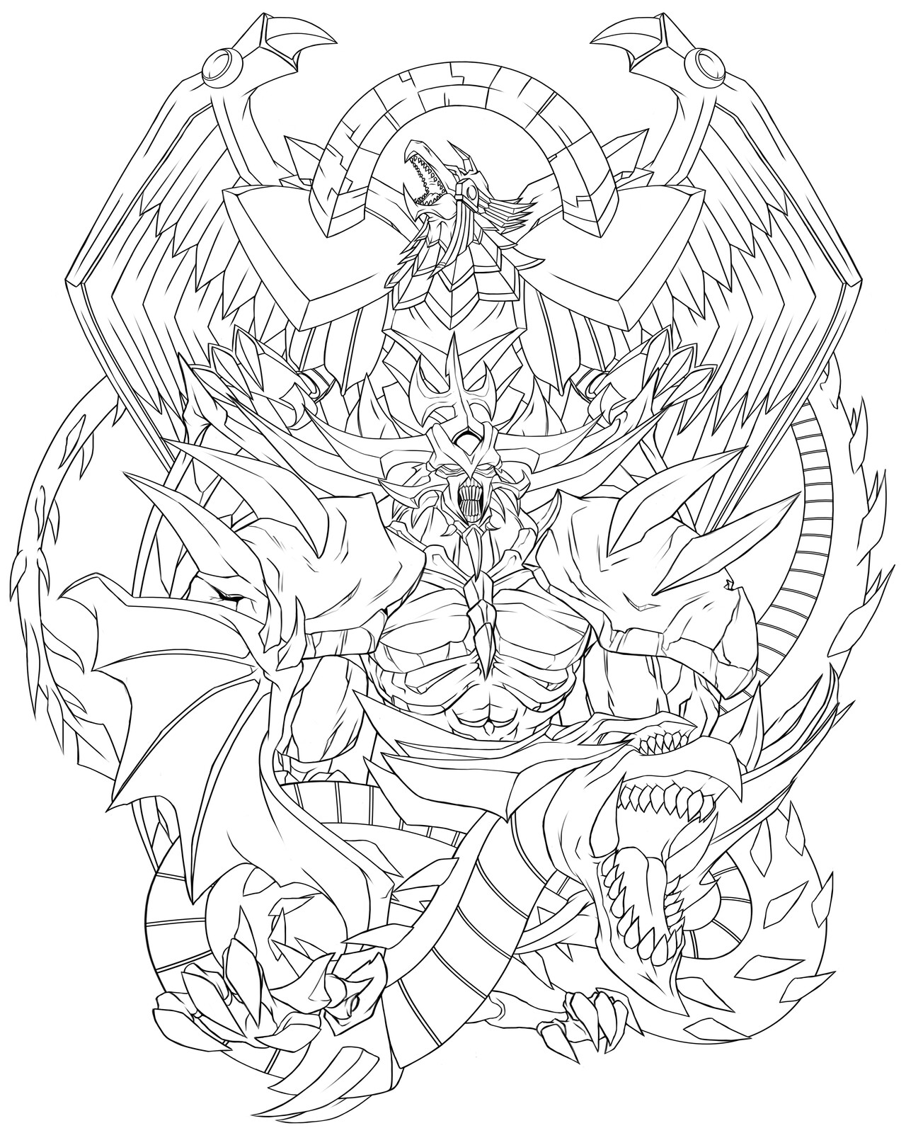 obelisk the tormentor coloring pages