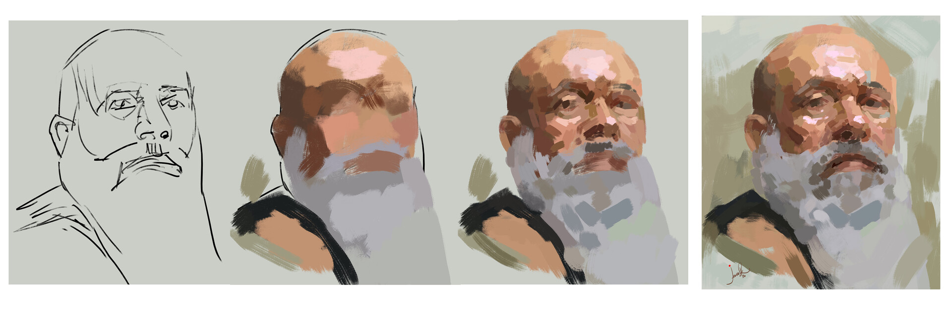 ArtStation - Portrait Practice In Digital Painting