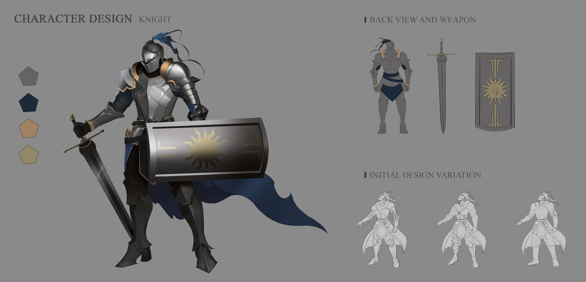 ArtStation - Knight Character Design Sheet