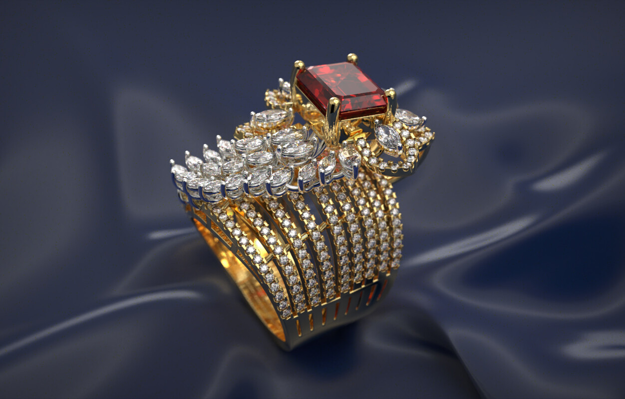 ArtStation - Ruby Ring
