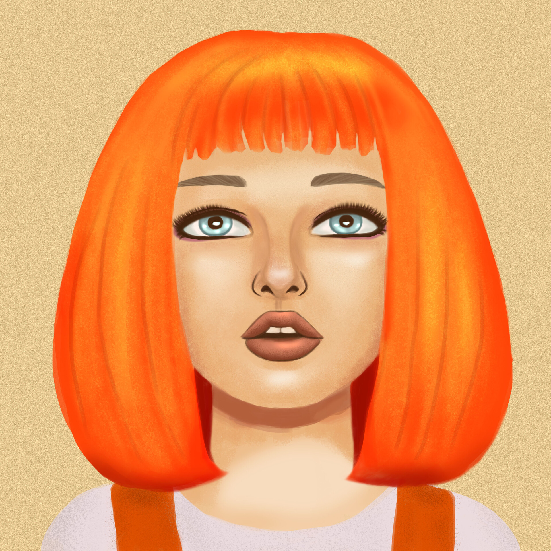 ArtStation - Leeloo fanart in cutie style