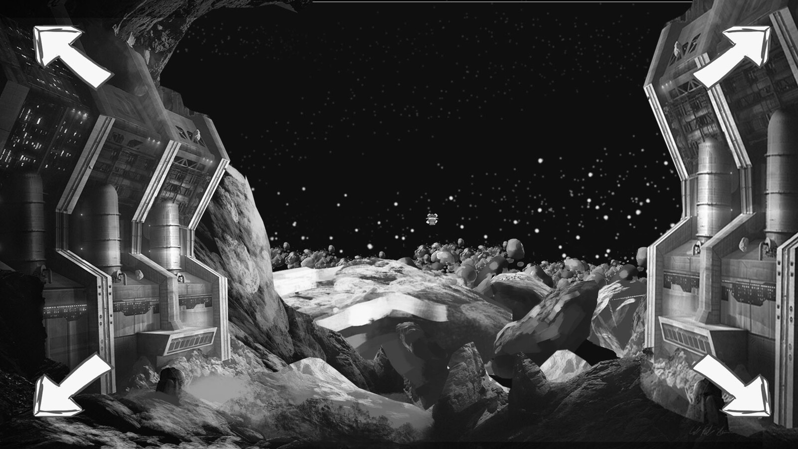 İbrahim Hakkı Uslu - Asteroid Mining Concept Art