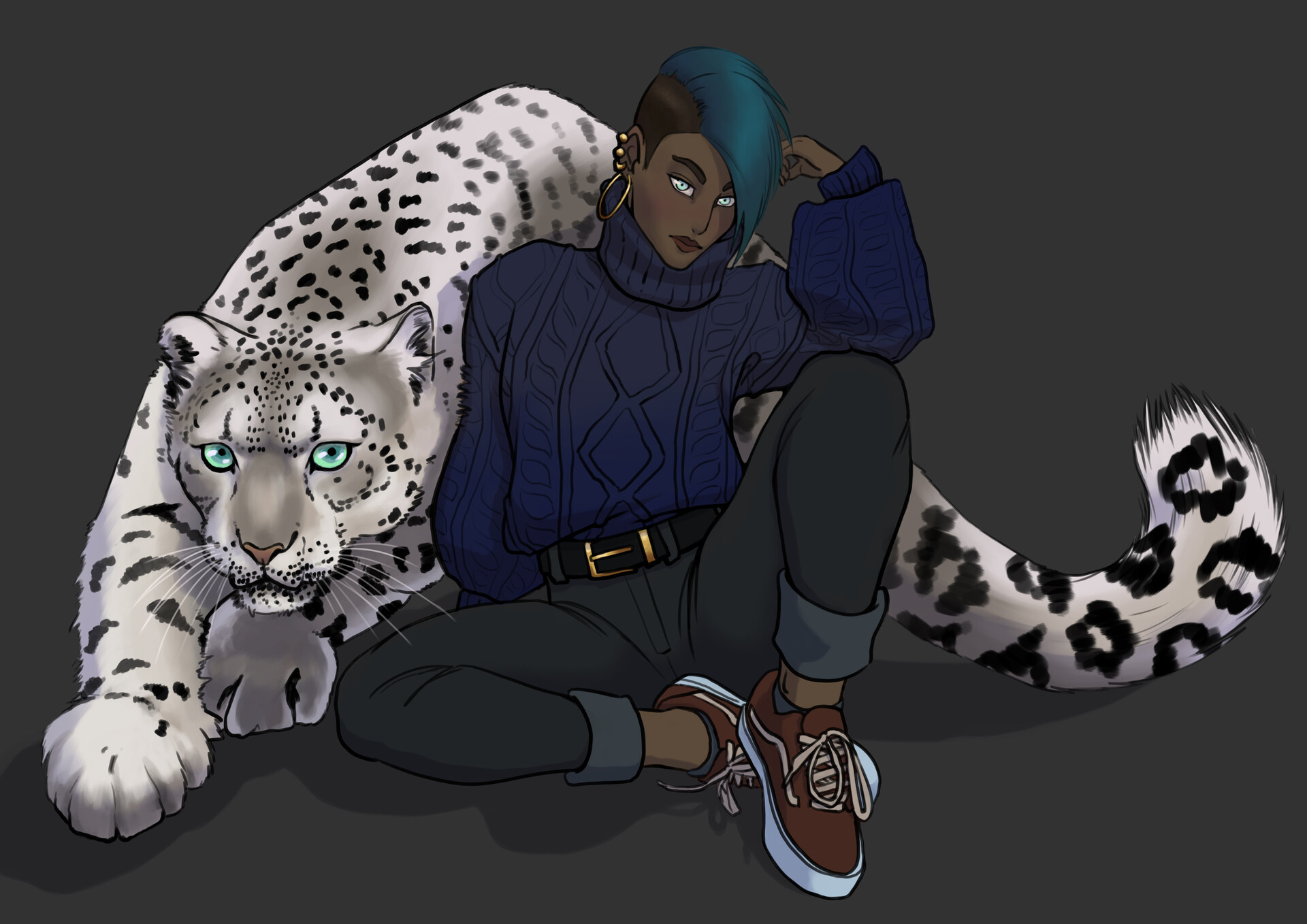 ArtStation - snow leopard