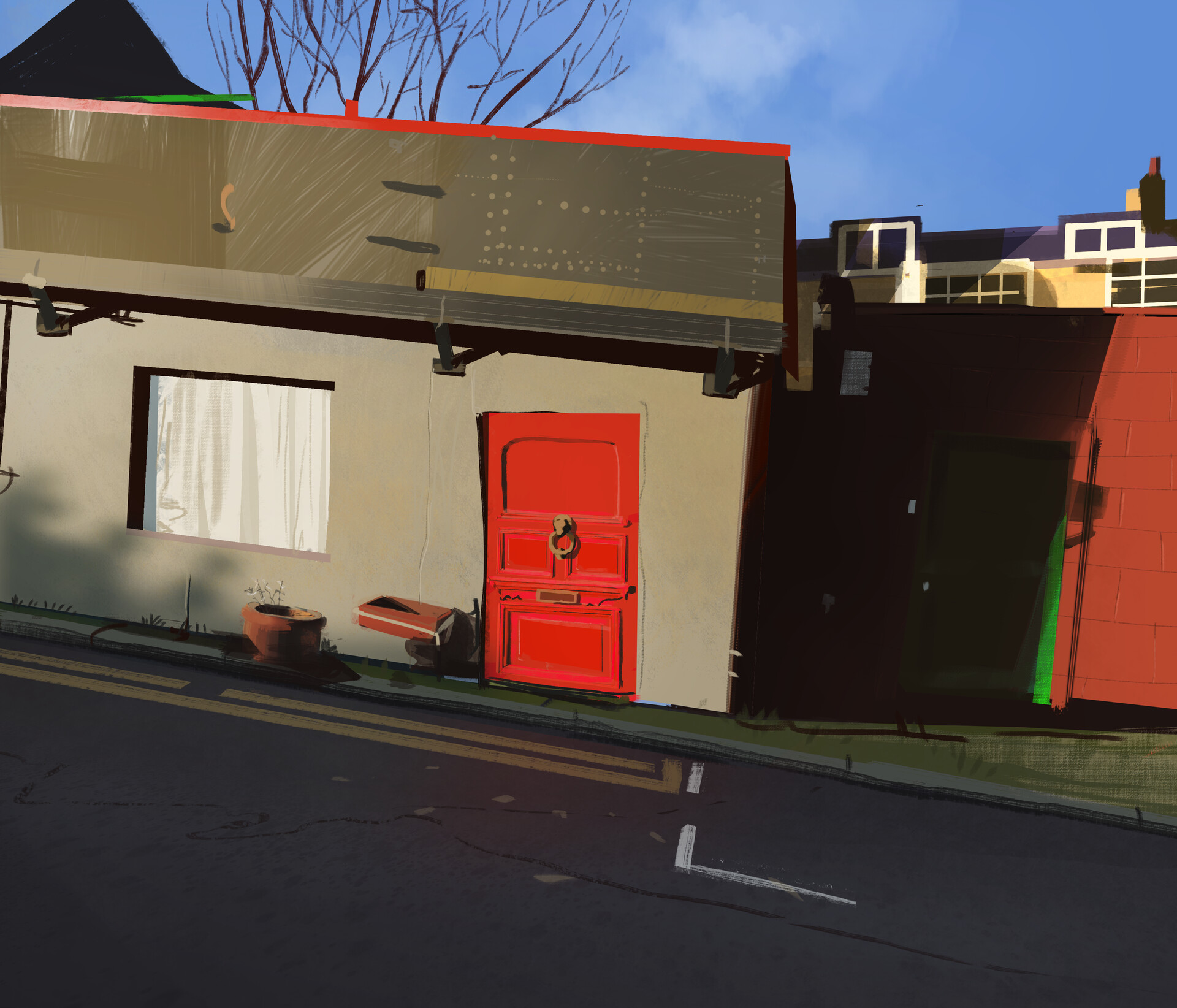 ArtStation - red door