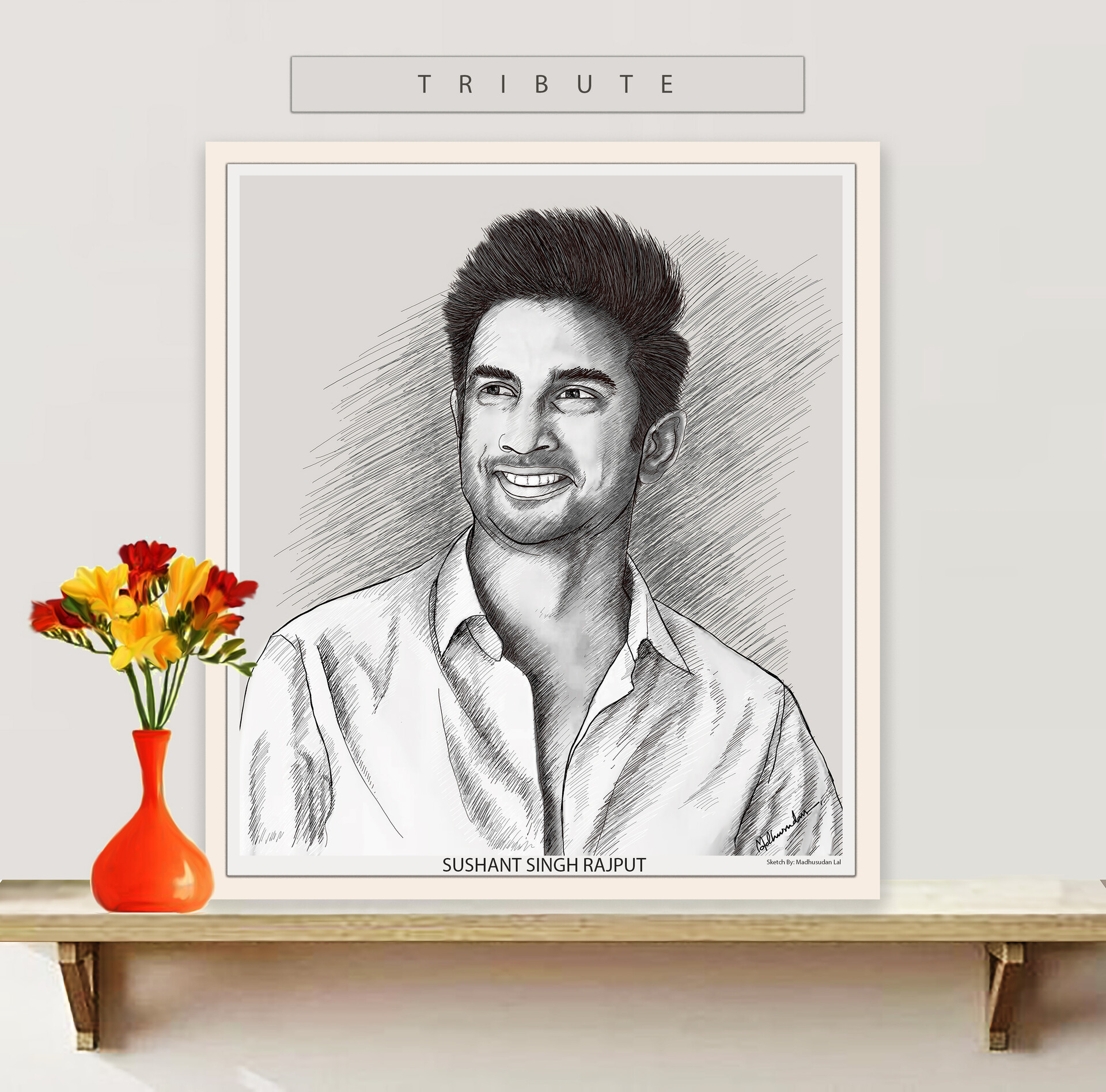ArtStation - Tribute to Sushant Singh Rajput ( Actor )