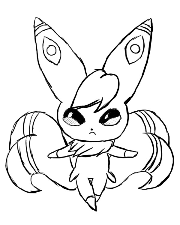 meowstic coloring pages